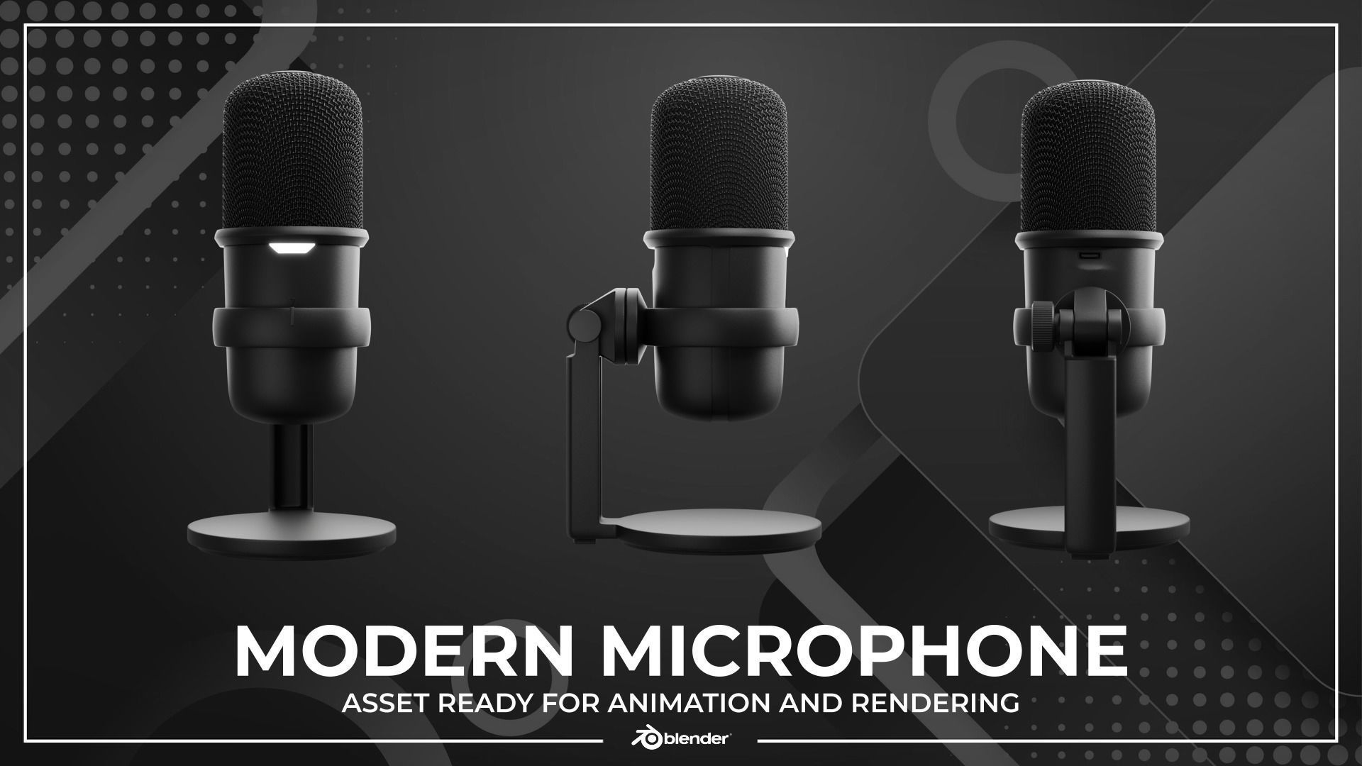 Modern Microphone Asset For Animation And Rendering 3D model | CGTrader