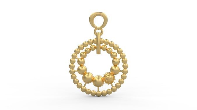 Pendant 711 3D model 3D printable | CGTrader