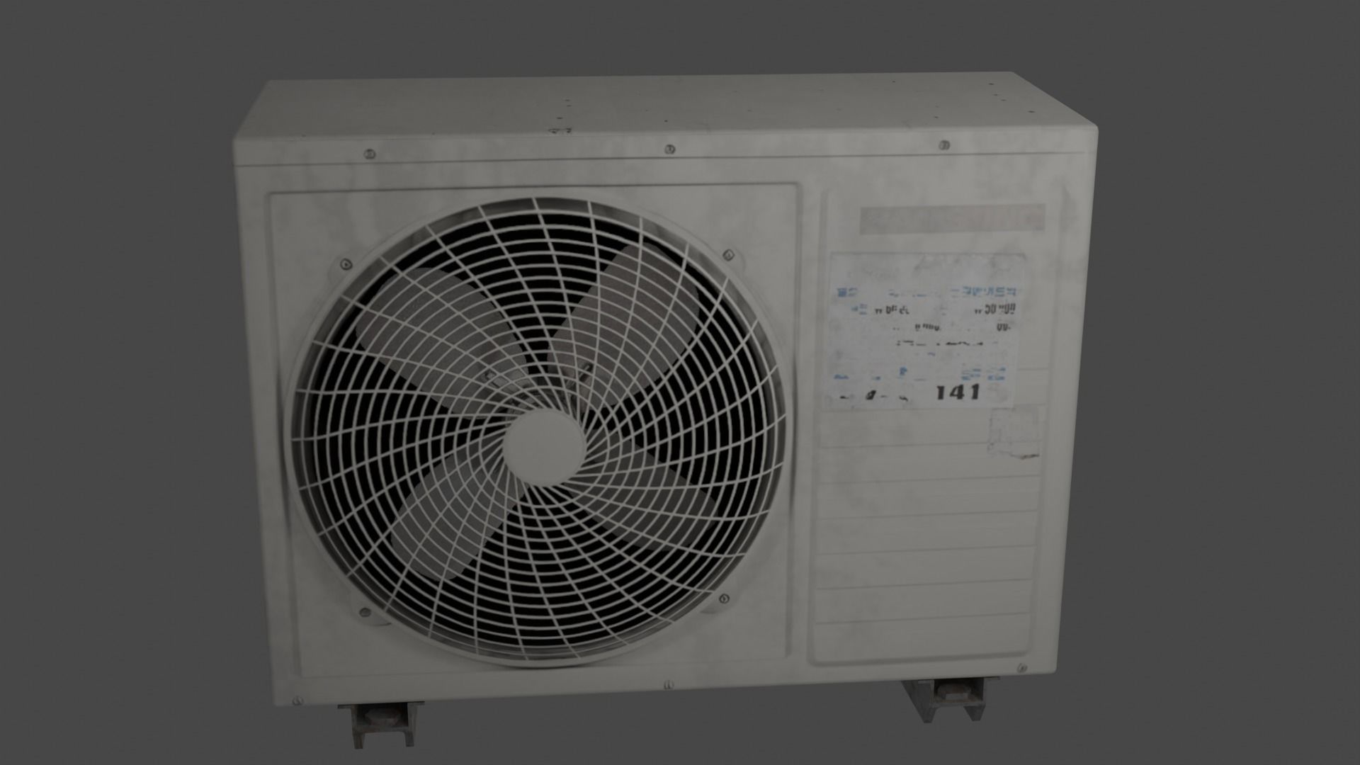 Low-poly AC-Unit air conditioner 3D model | CGTrader