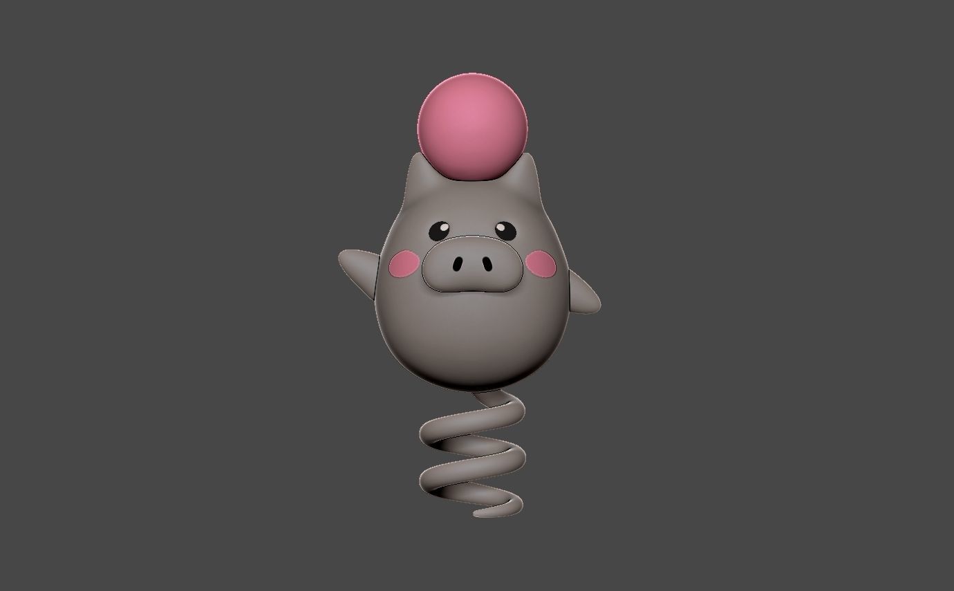 Pokemon spoink evolution pack 3D model 3D printable | CGTrader