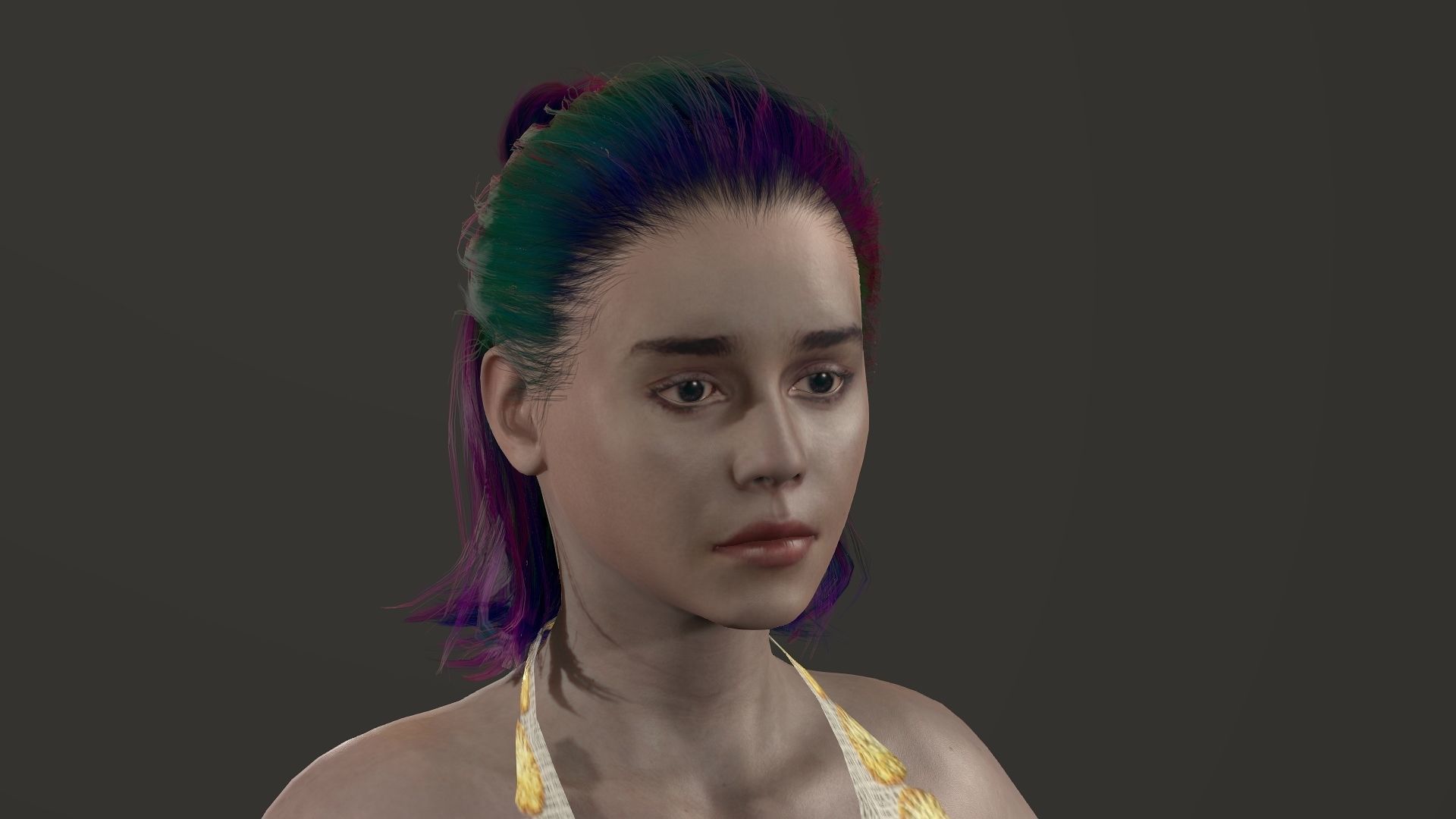 3D model Emilia Clarke VR / AR / low-poly | CGTrader