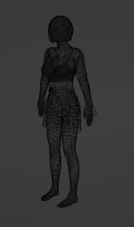 3D model e girl outfit 3 VR / AR / low-poly | CGTrader