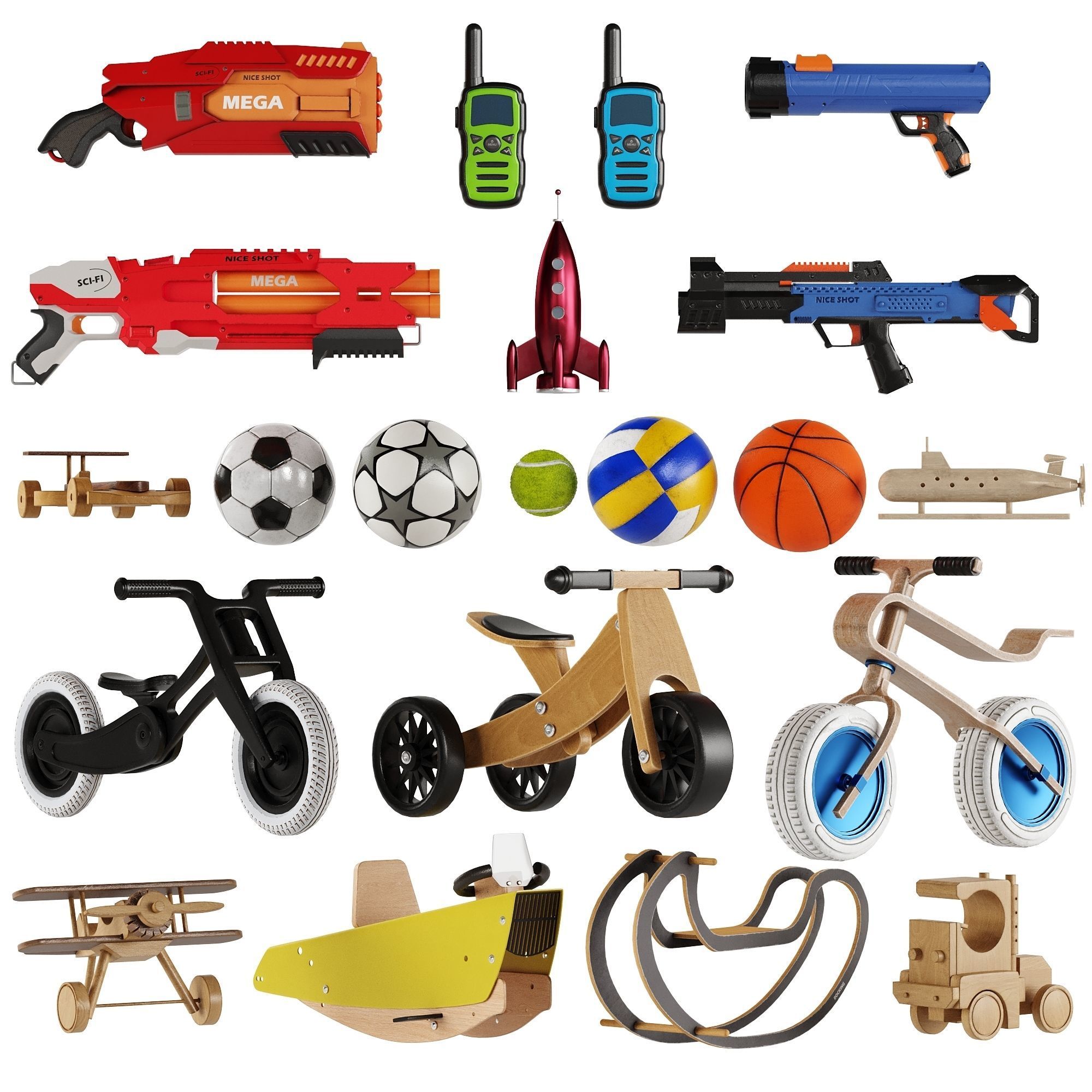 Children Room Set 5 Game Asset 3D model | CGTrader