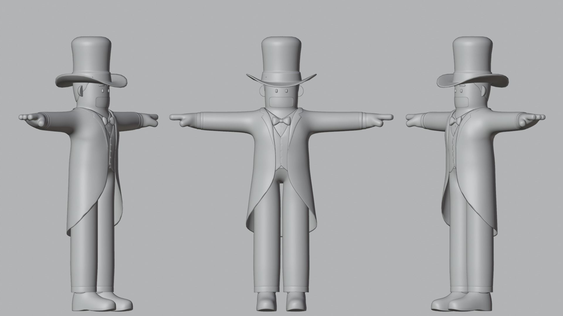 Minimal Magician Cartoon Character 3D model rigged | CGTrader