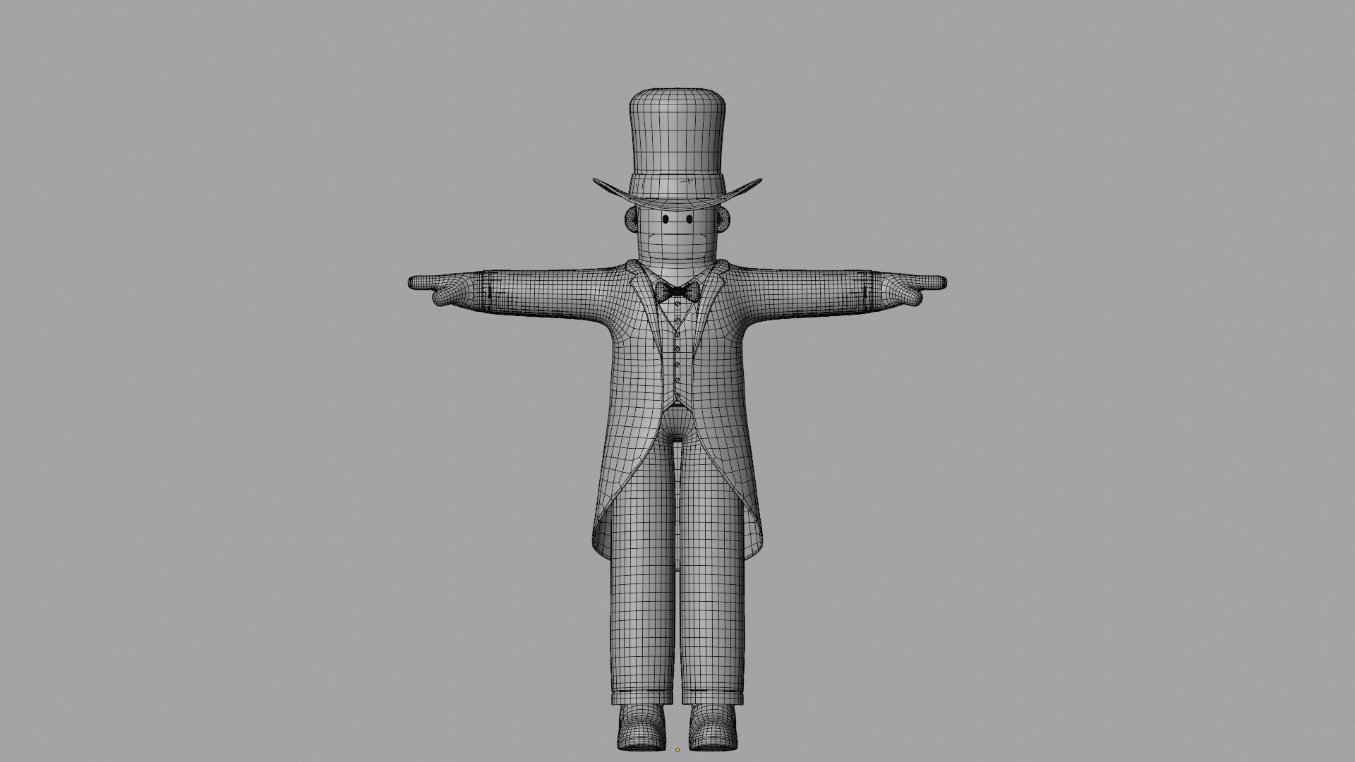 Minimal Magician Cartoon Character 3D model rigged | CGTrader