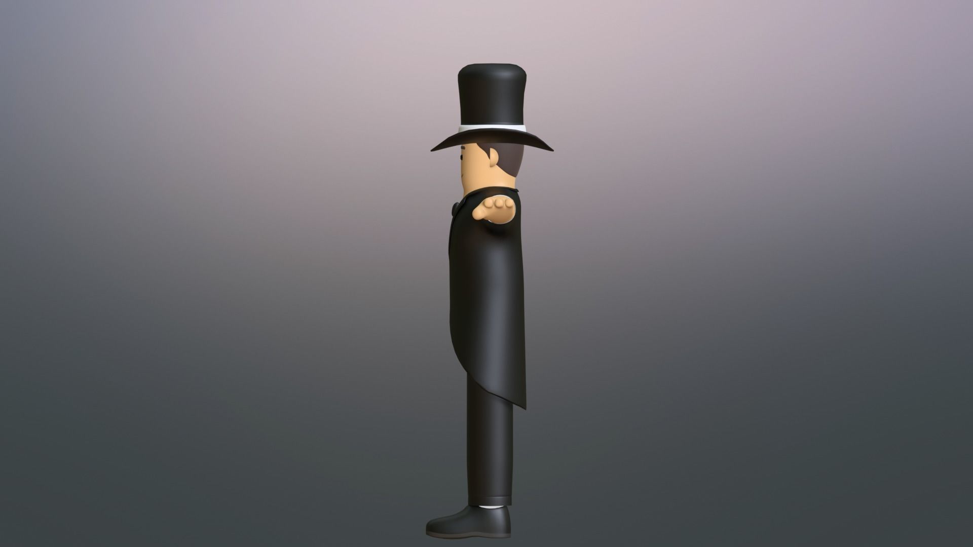 Minimal Magician Cartoon Character 3D model rigged | CGTrader