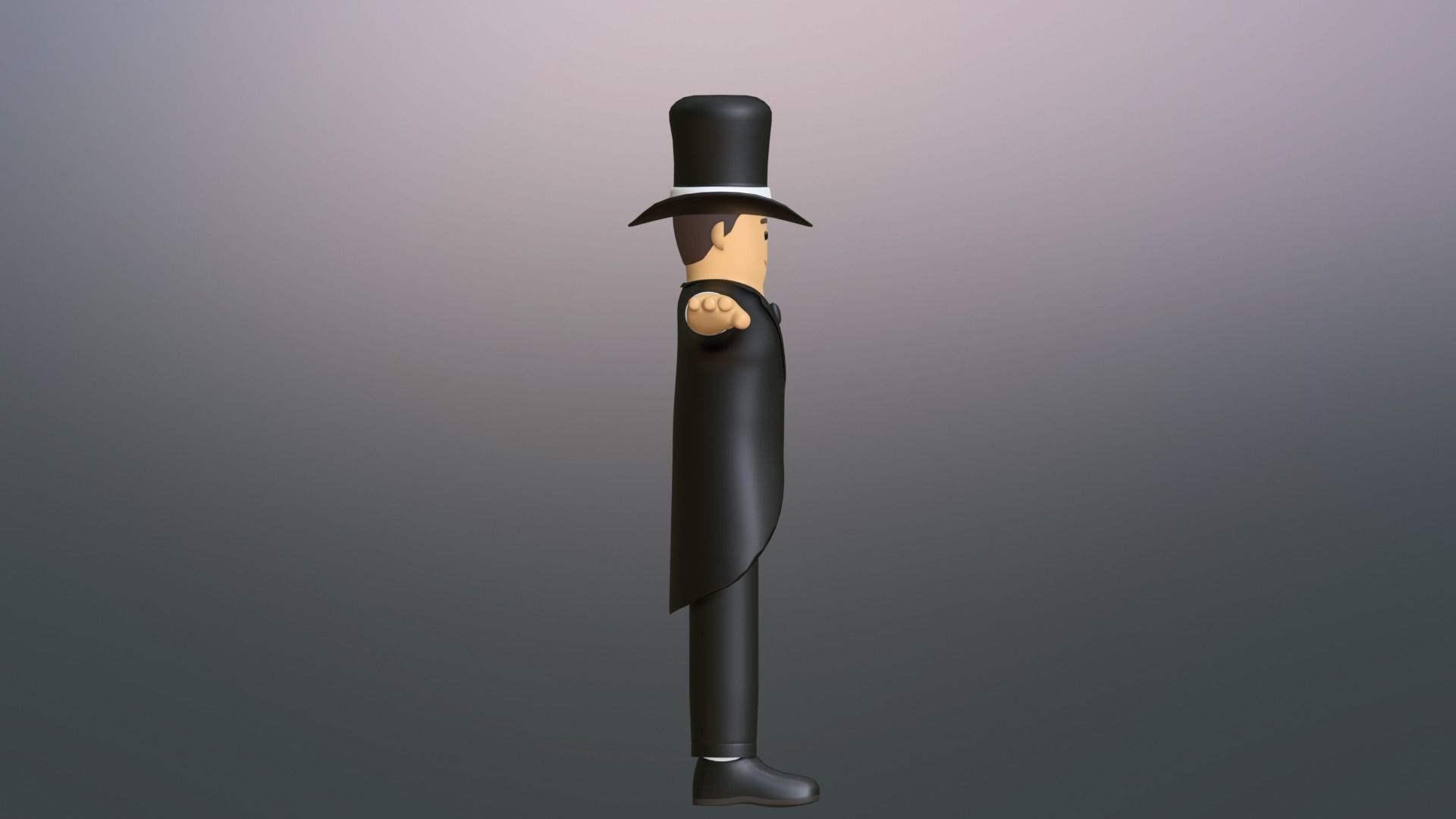 Minimal Magician Cartoon Character 3D model rigged | CGTrader
