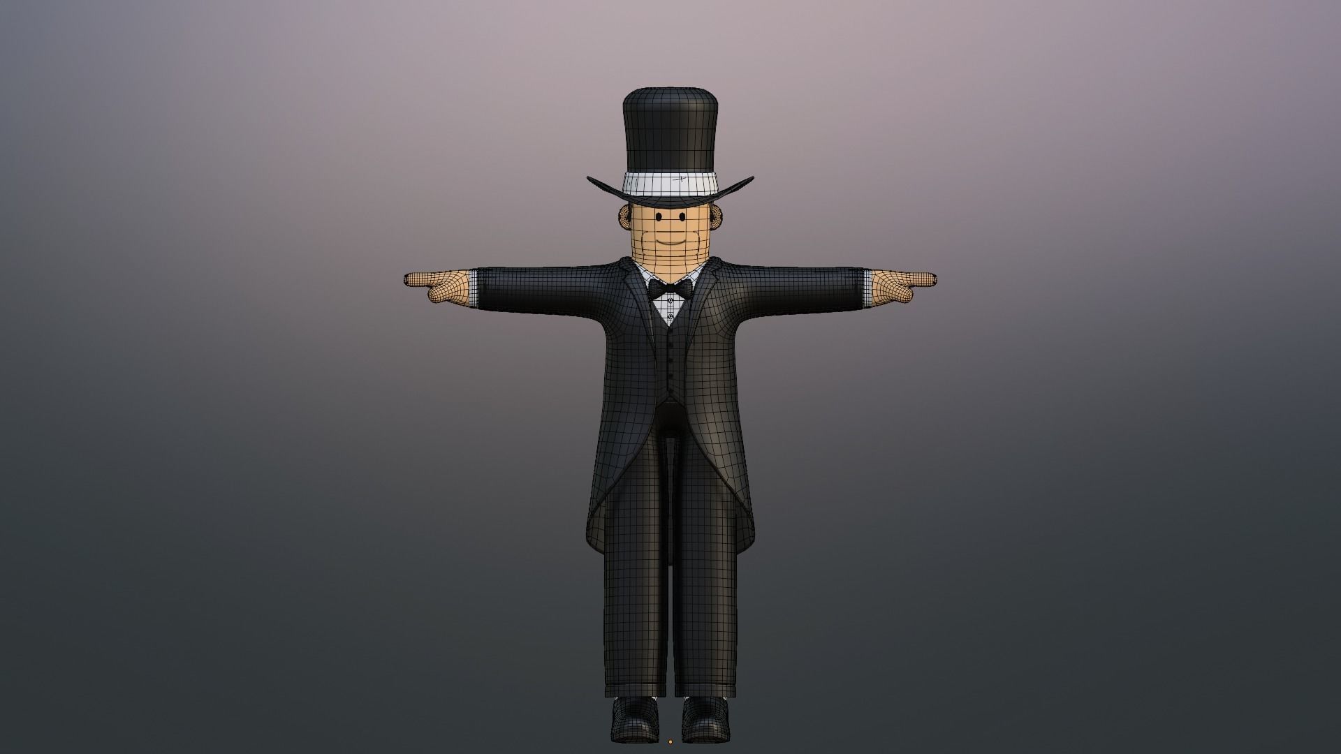 Minimal Magician Cartoon Character 3D model rigged | CGTrader