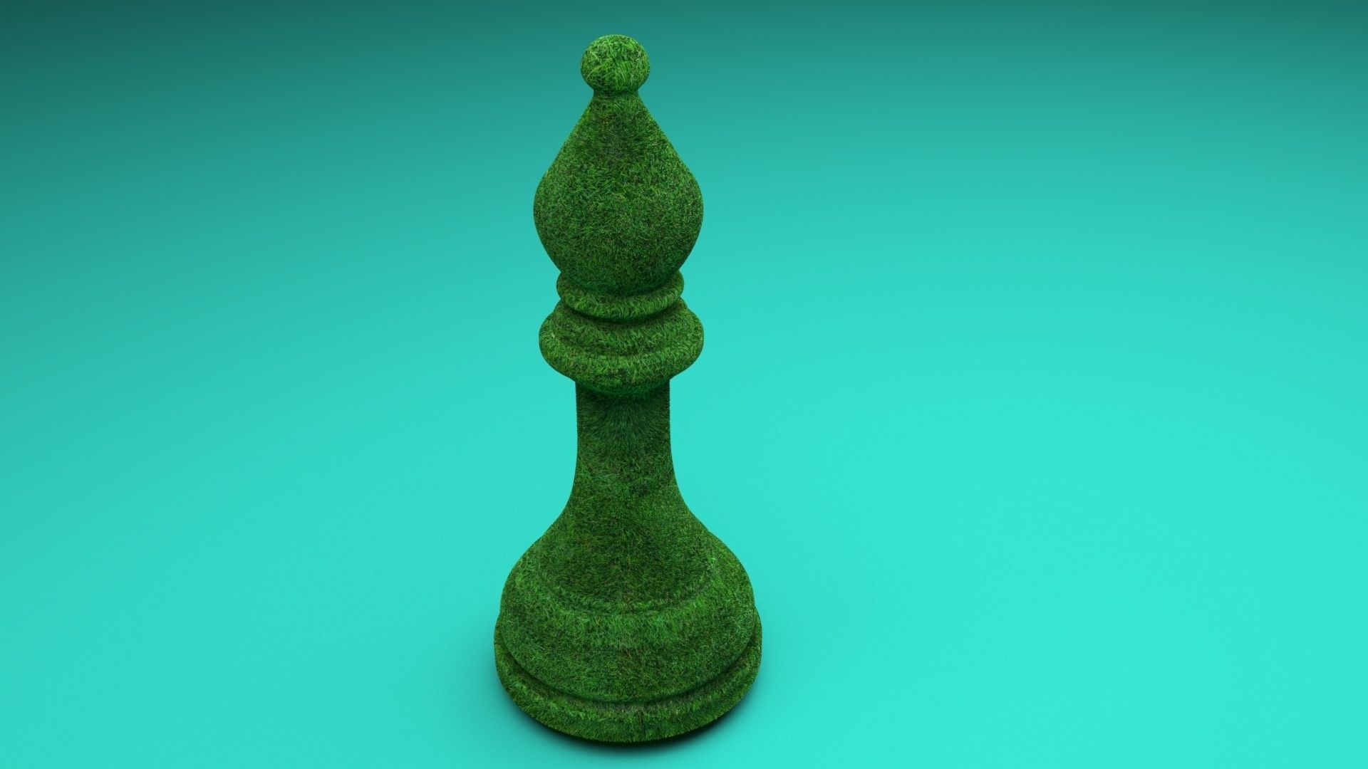 Chess Bishop Bush 3D model | CGTrader