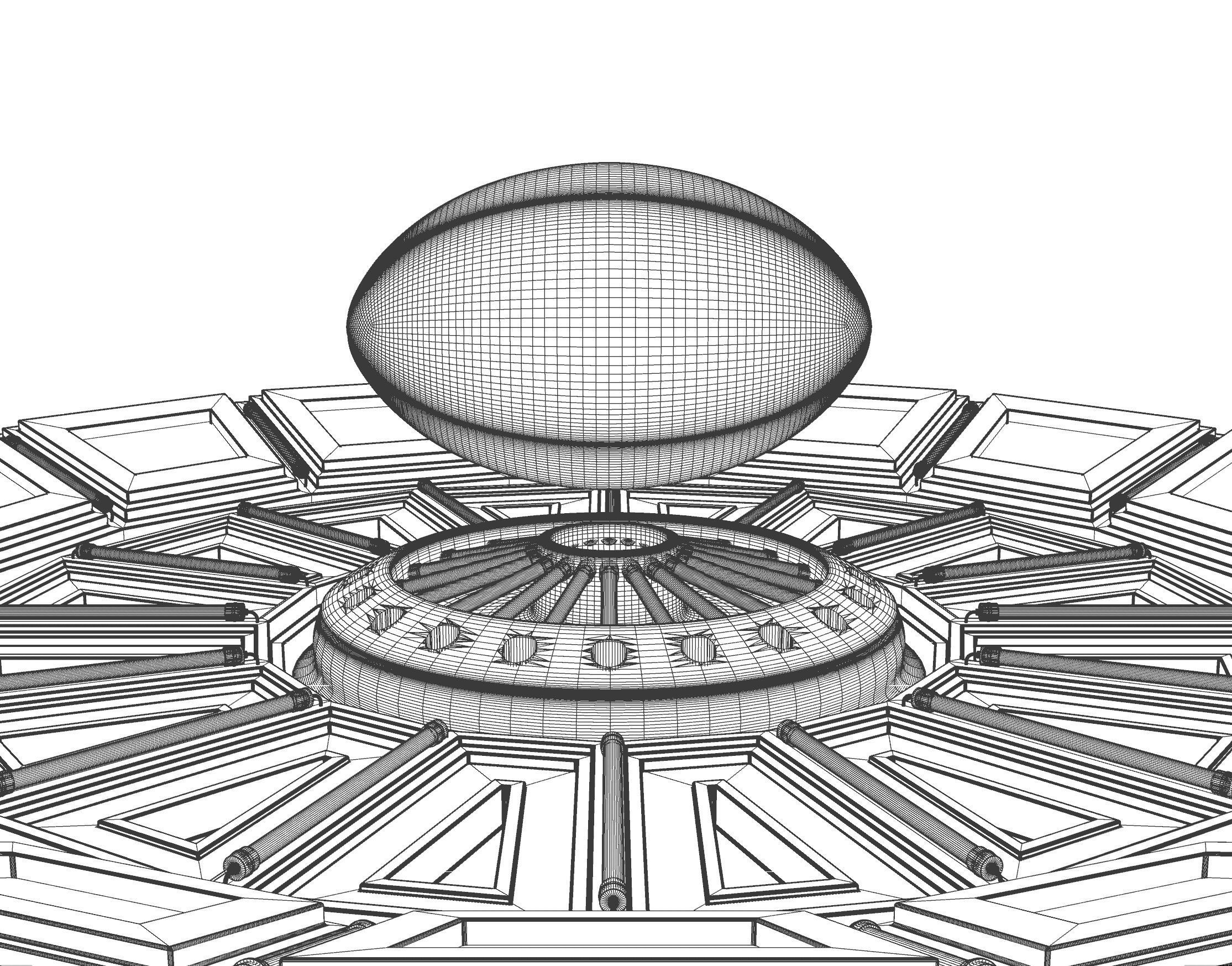 Futuristic Rugby Ball and Stage 3D model | CGTrader