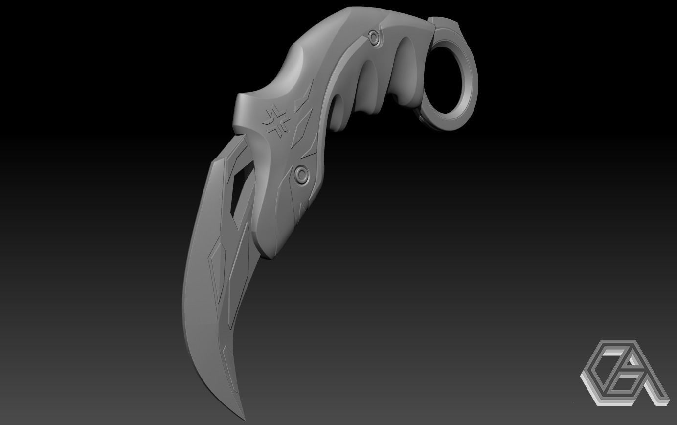 Valorant Champion karambit 3D model 3D printable | CGTrader