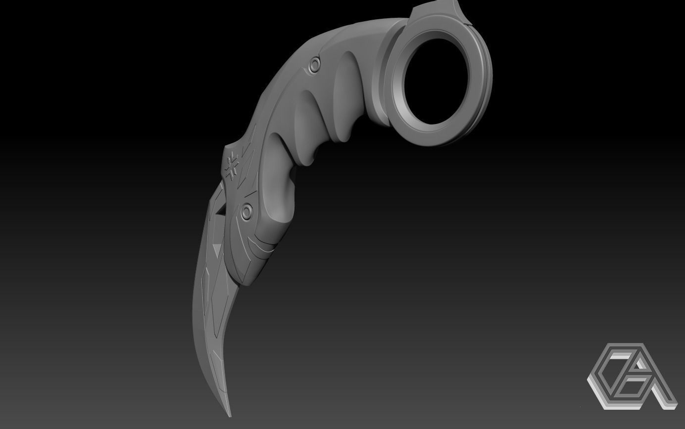 Valorant Champion karambit 3D model 3D printable | CGTrader