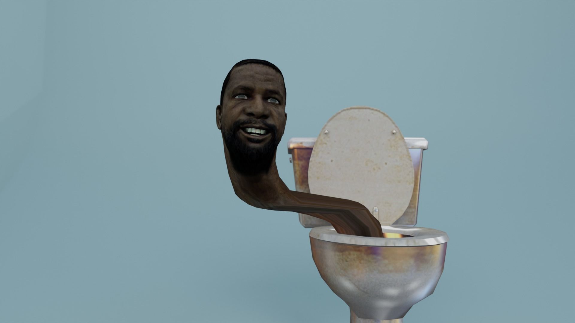 skibidi toilet Toilet Man 3D model rigged | CGTrader