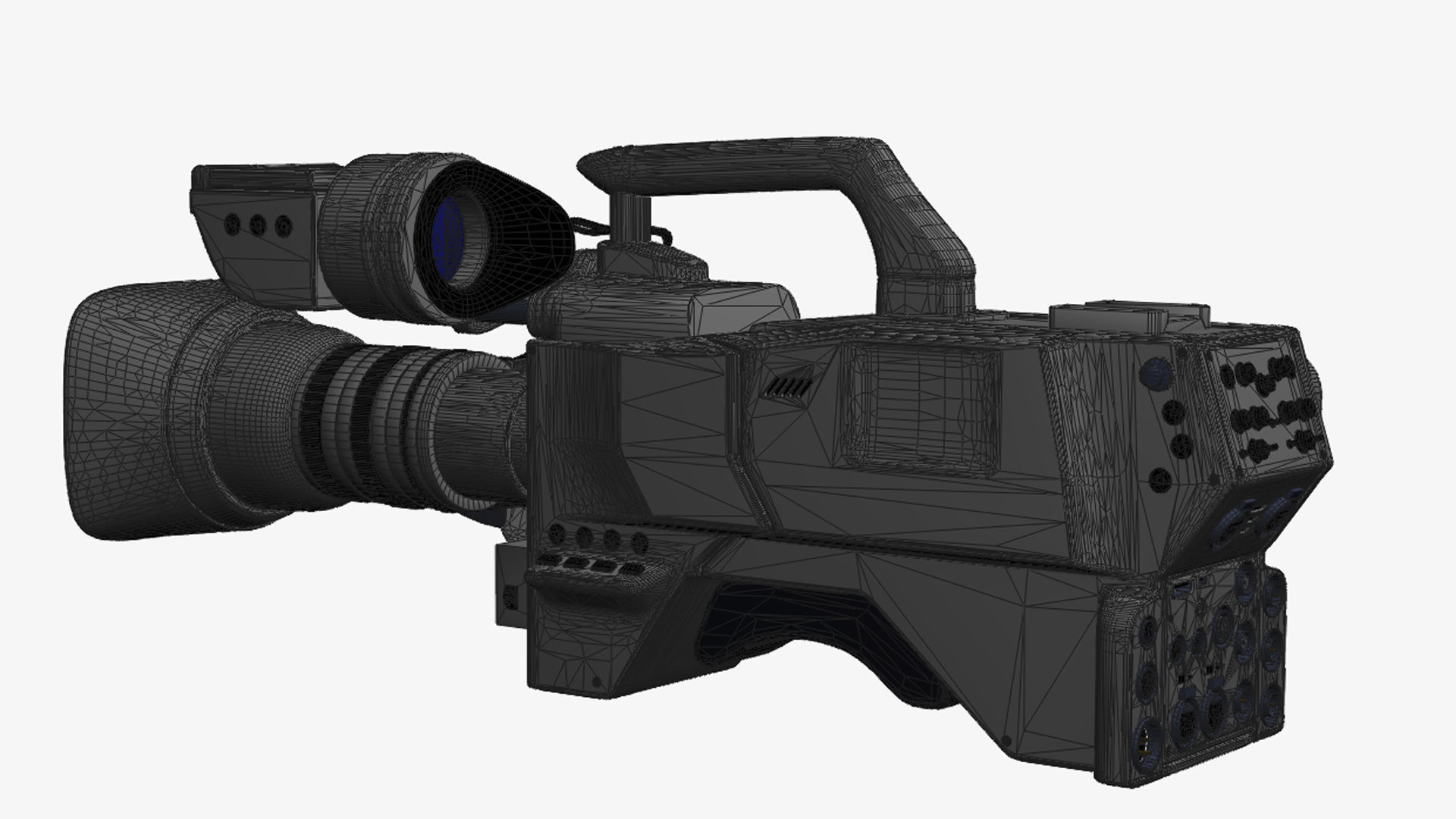 Professional Video Camera 3D model rigged | CGTrader