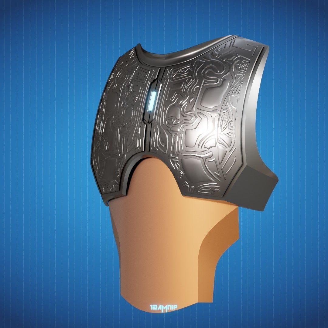 Detailed Mandalorian Chest Armor 3D model 3D printable | CGTrader