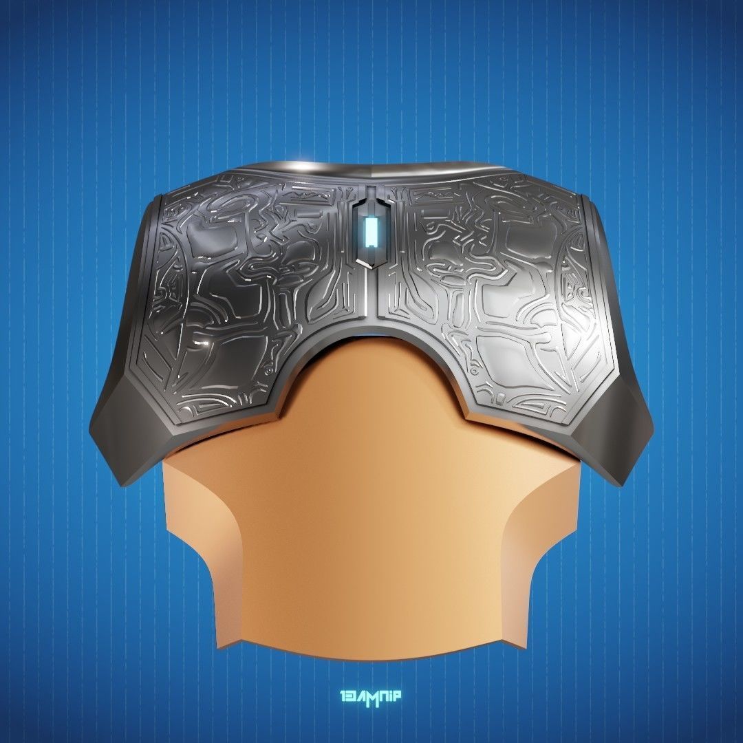 Detailed Mandalorian Chest Armor 3D model 3D printable | CGTrader