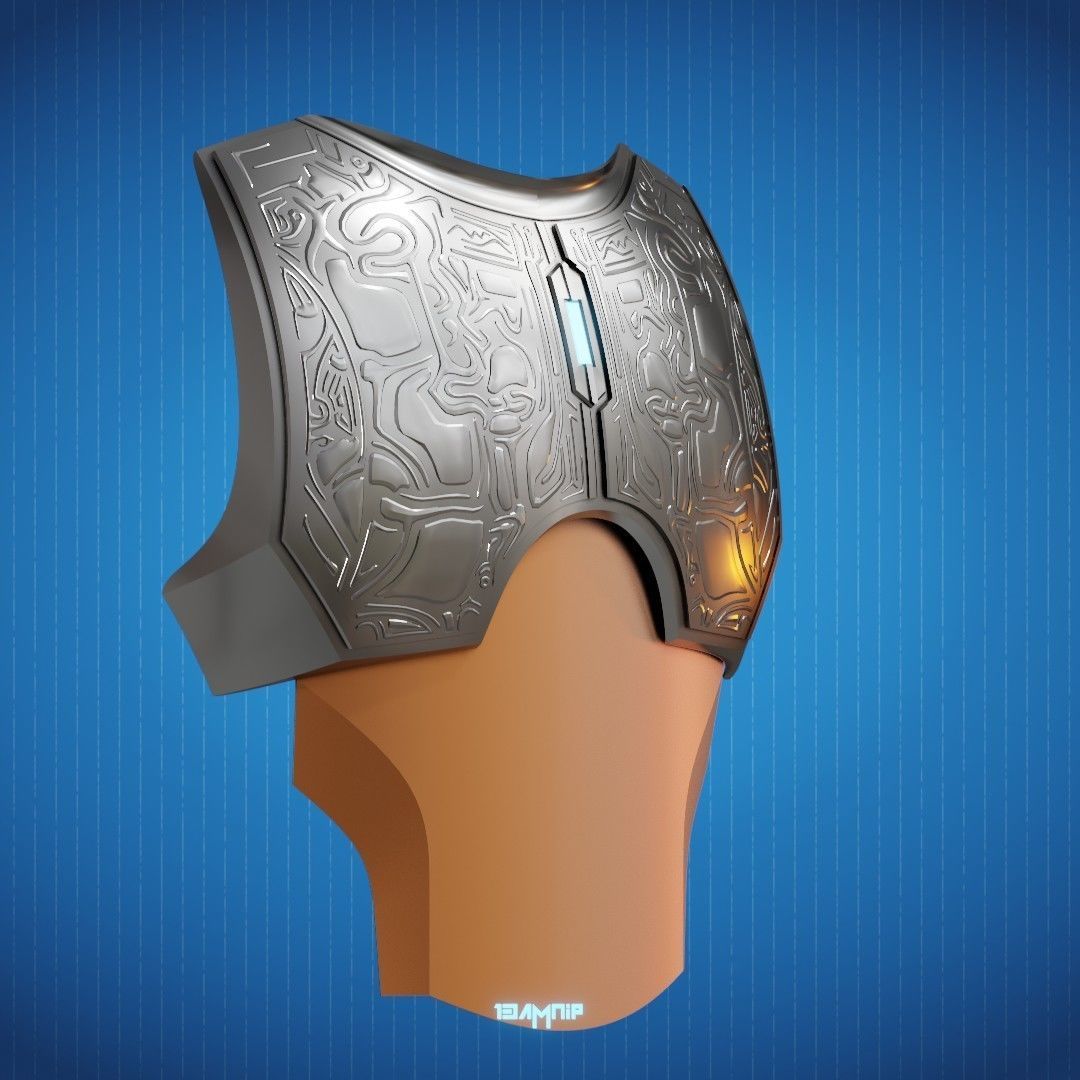 Detailed Mandalorian Chest Armor 3D model 3D printable | CGTrader