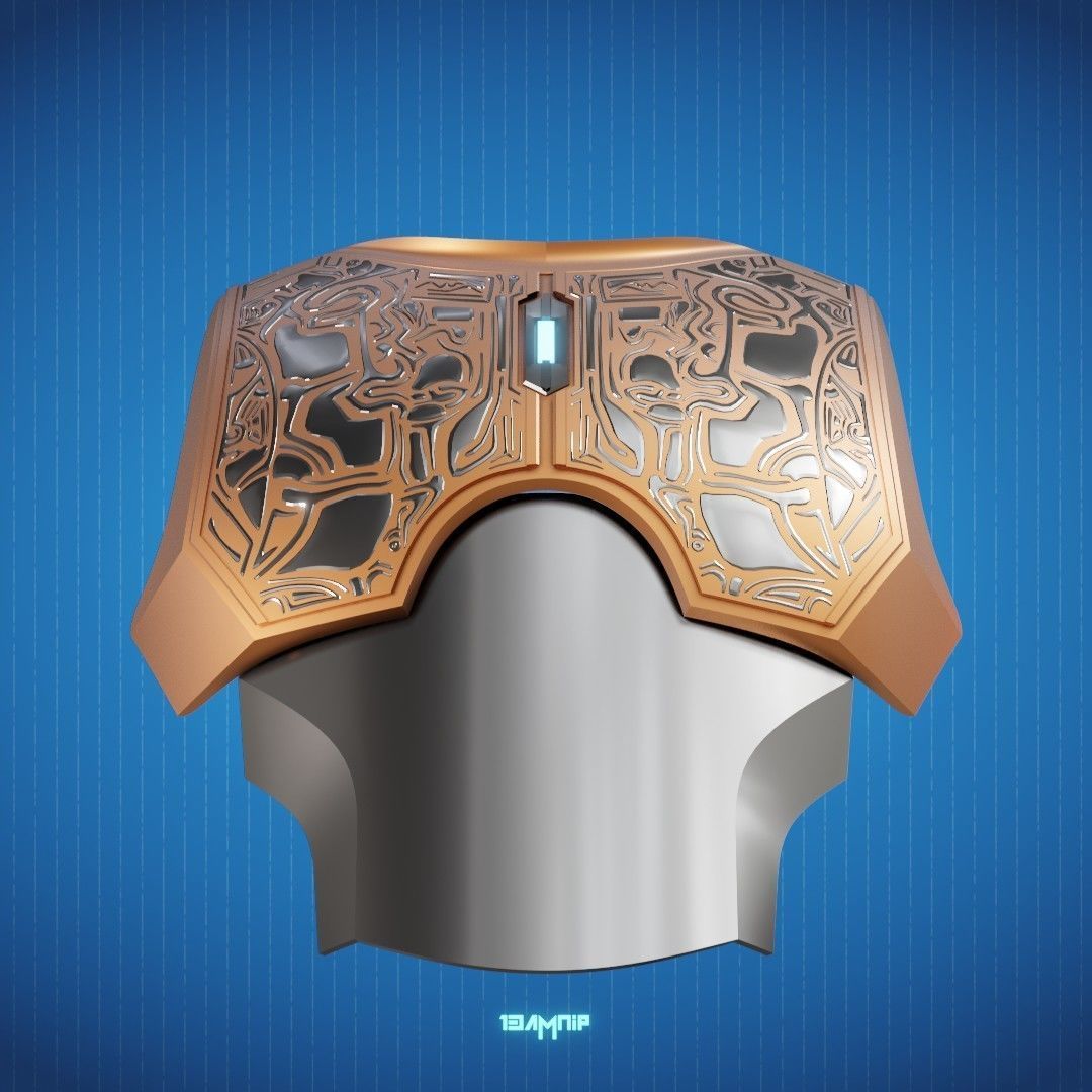 Detailed Mandalorian Chest Armor 3D model 3D printable | CGTrader