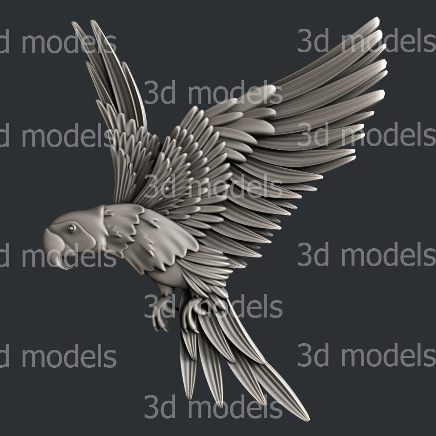 3d STL models for CNC or 3d printer Parrot P439 3D model | CGTrader