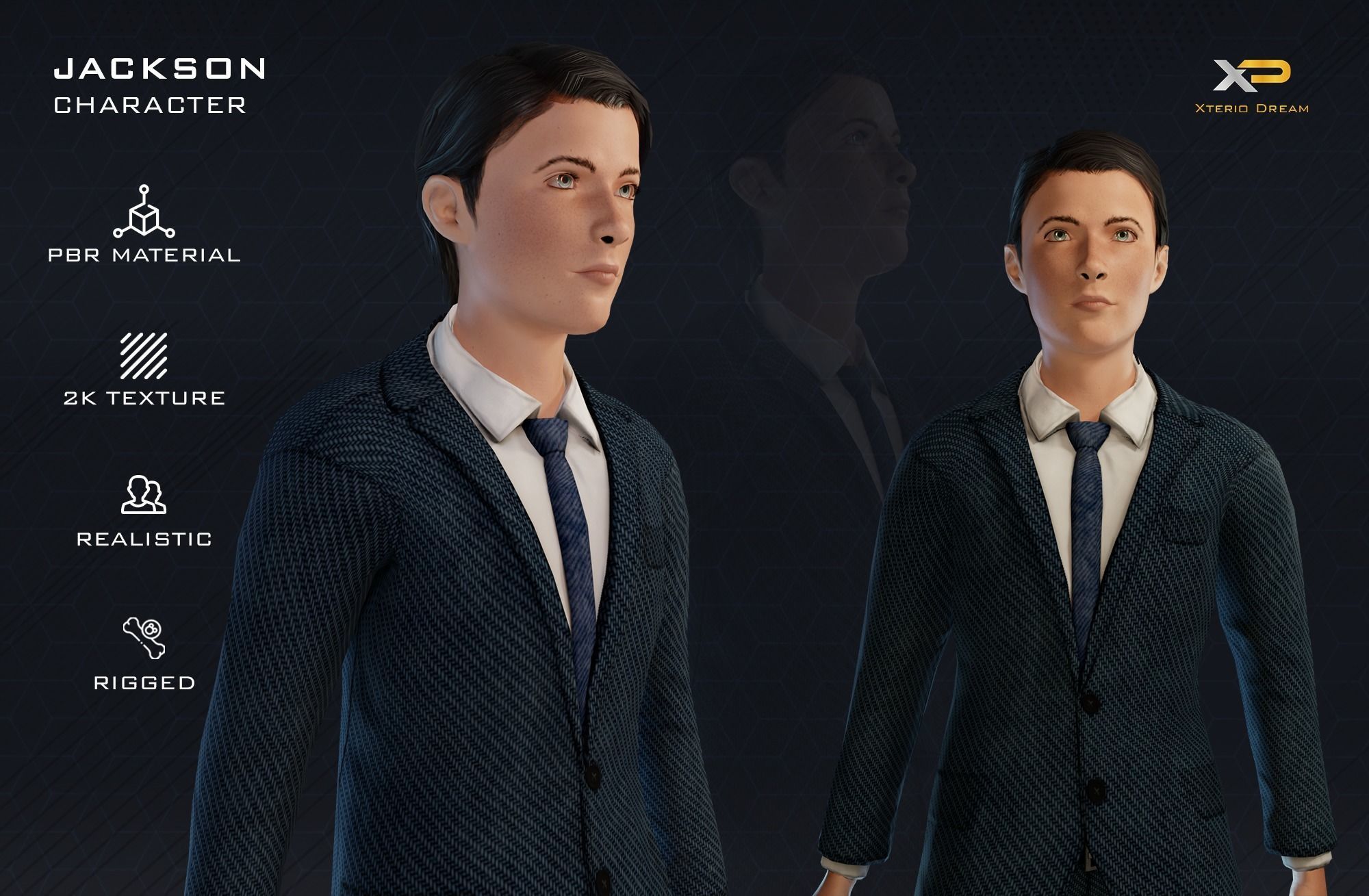 Character - Jackson 3D model rigged | CGTrader