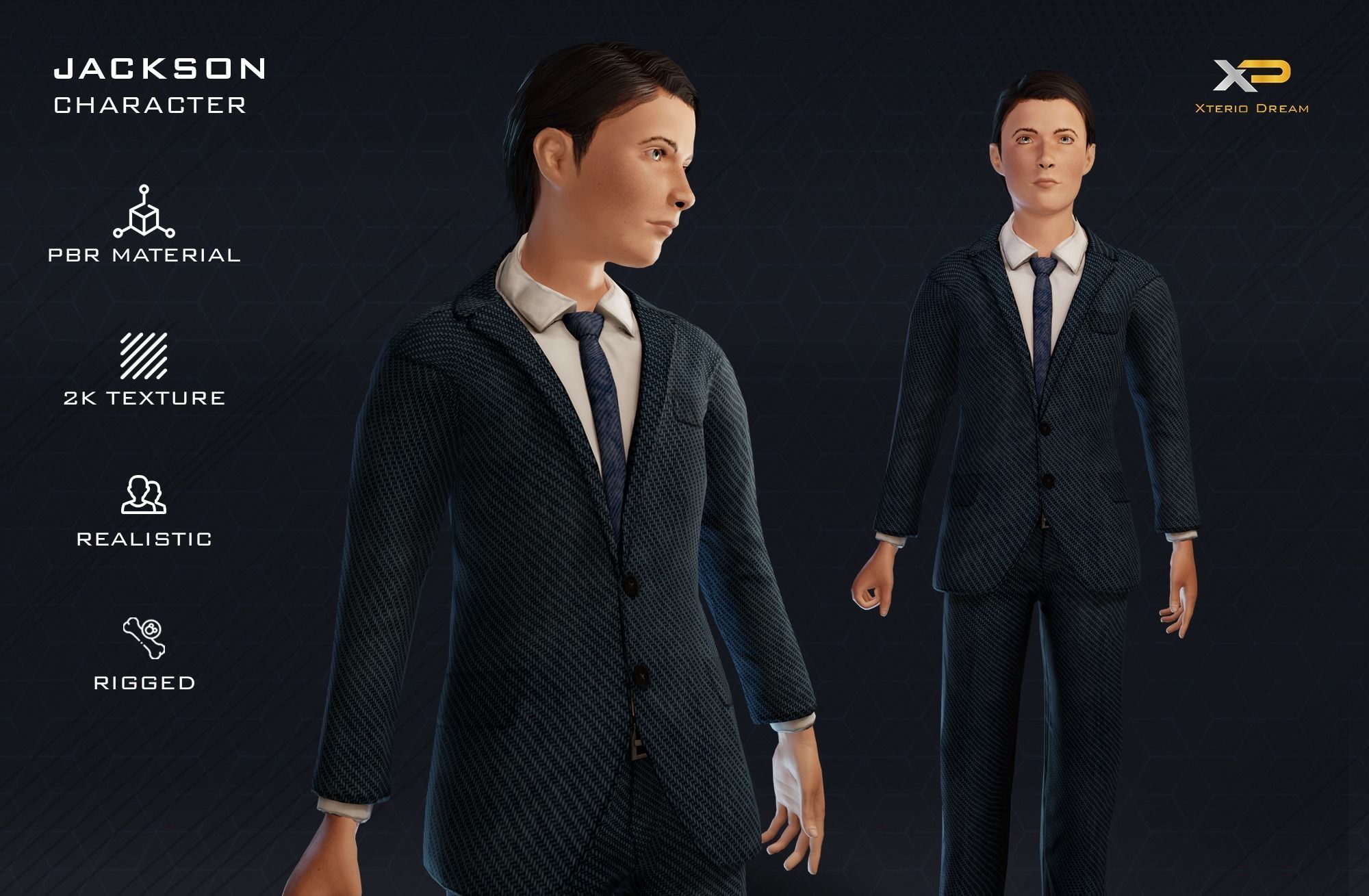 Character - Jackson 3D model rigged | CGTrader