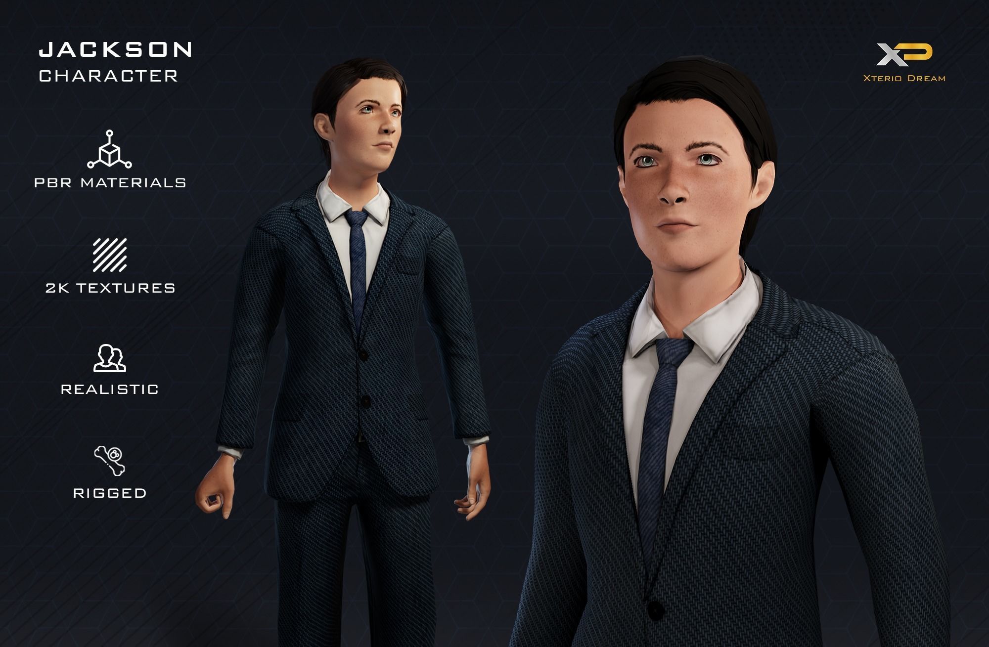 Character - Jackson 3D model rigged | CGTrader