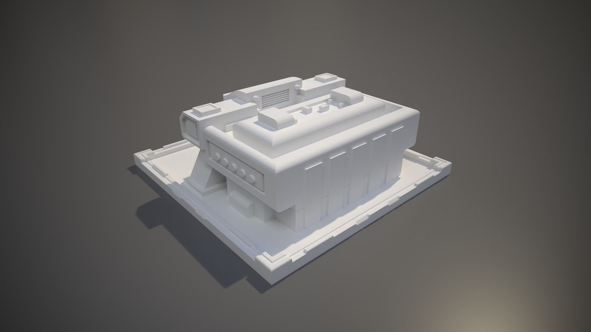 Futuristic Base Building 3D model 3D printable | CGTrader