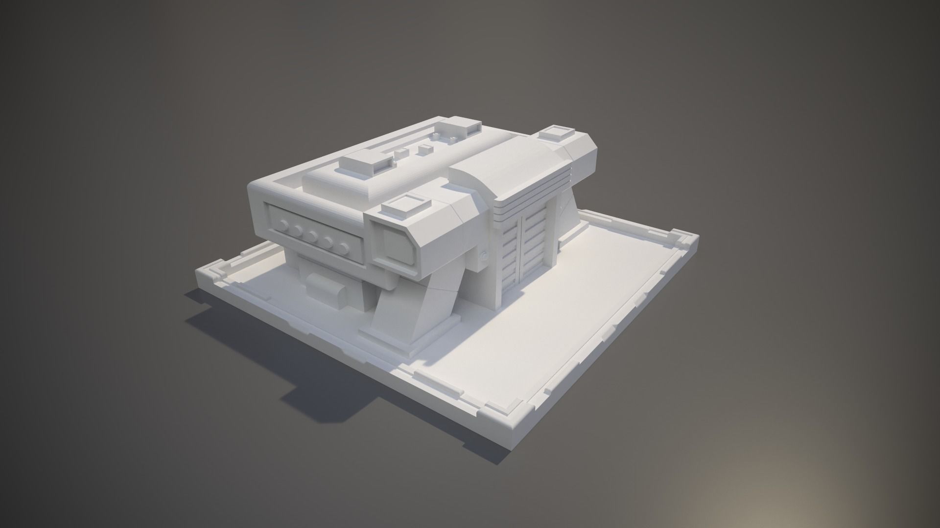 Futuristic Base Building 3D model 3D printable | CGTrader
