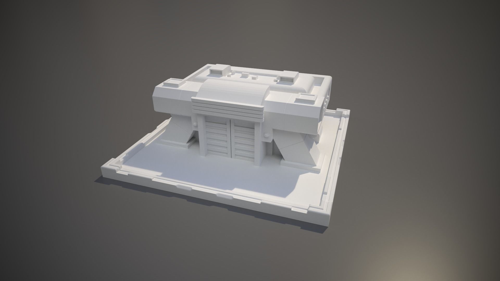 Futuristic Base Building 3D model 3D printable | CGTrader