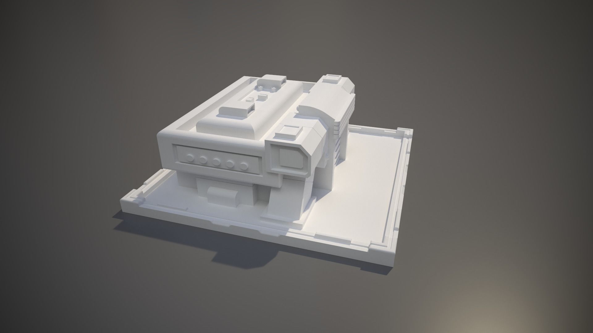 Futuristic Base Building 3D model 3D printable | CGTrader