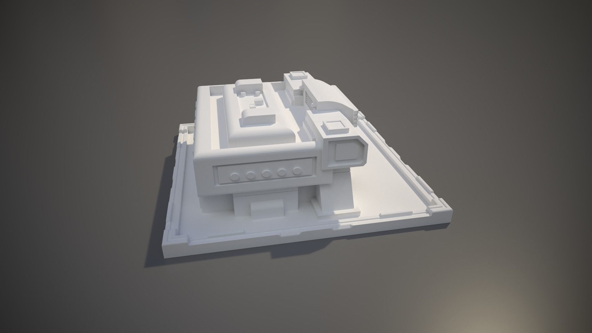 Futuristic Base Building 3D model 3D printable | CGTrader