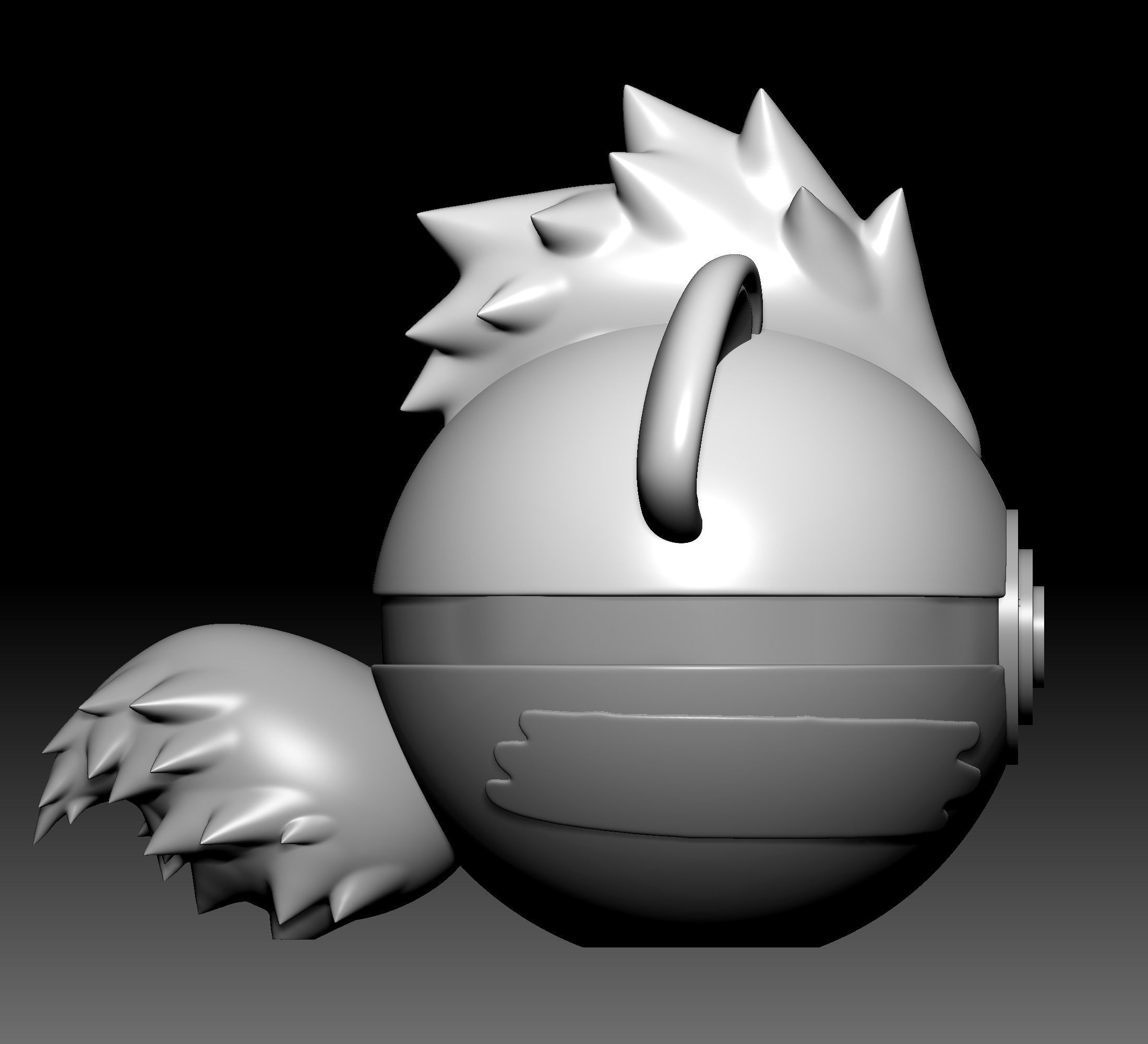 Pokemon Growlithe Pokeball 3D model 3D printable | CGTrader
