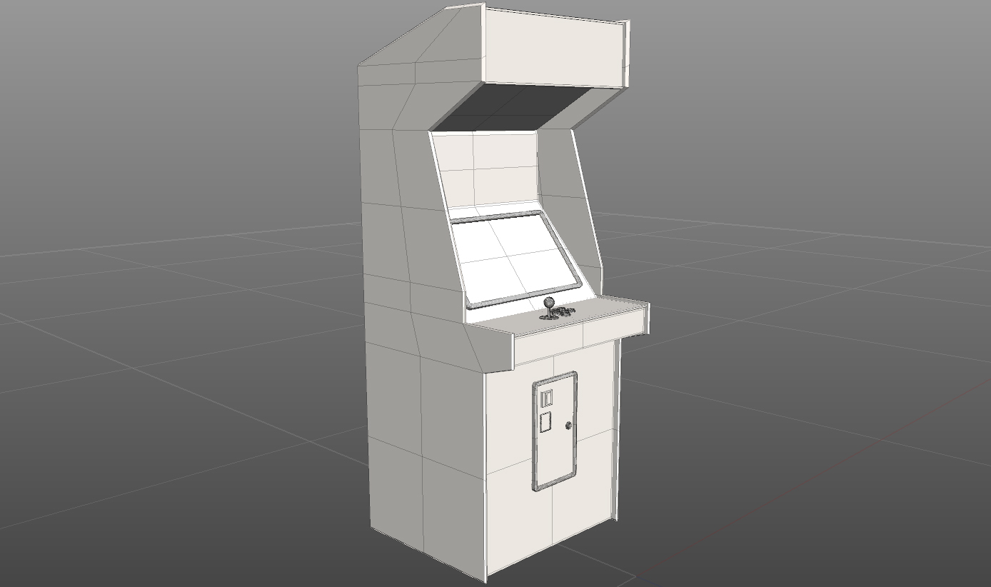 Arcade Game Cabinet 3D Model .obj - CGTrader.com