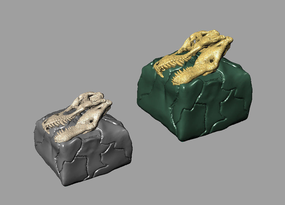 dinosaur fossils 3D model 3D printable | CGTrader