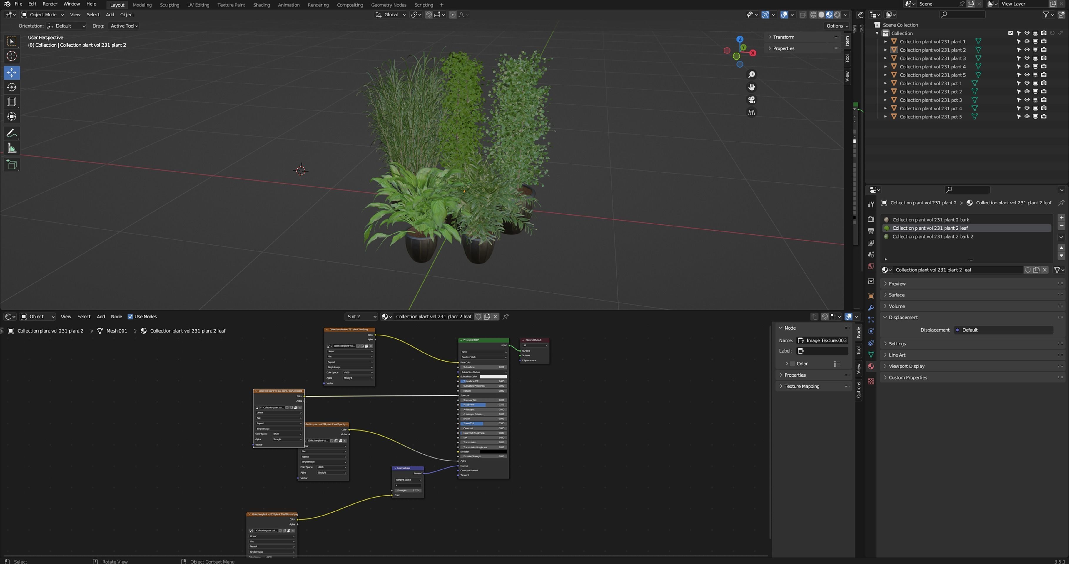 Collection plant vol 231 - blender model 3D model | CGTrader