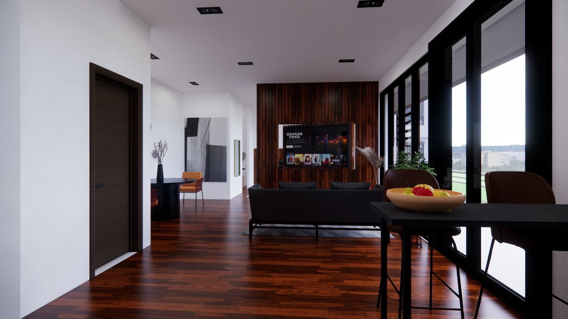 TWO BEDROOM BUILDING FLOOR PLAN 3D model | CGTrader