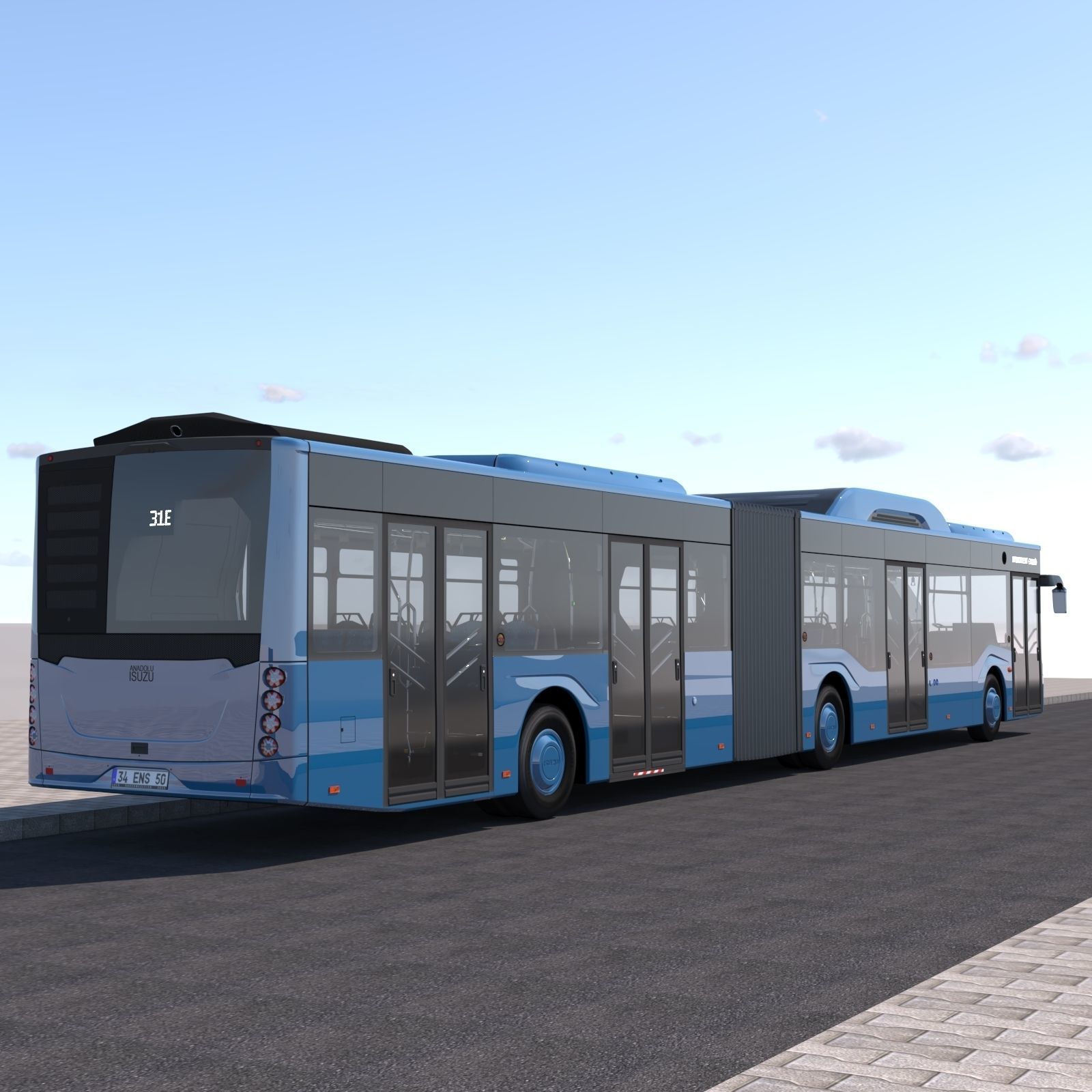 Isuzu Citiport 18 CNG 3D model | CGTrader