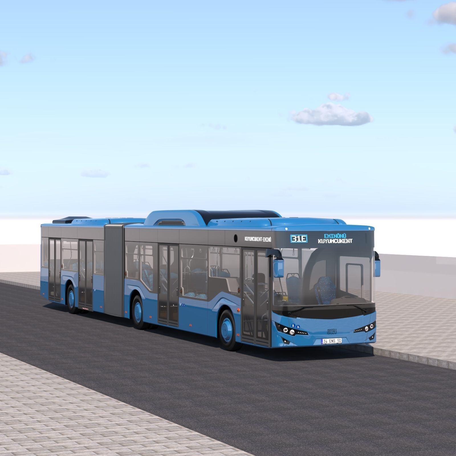 Isuzu Citiport 18 CNG 3D model | CGTrader