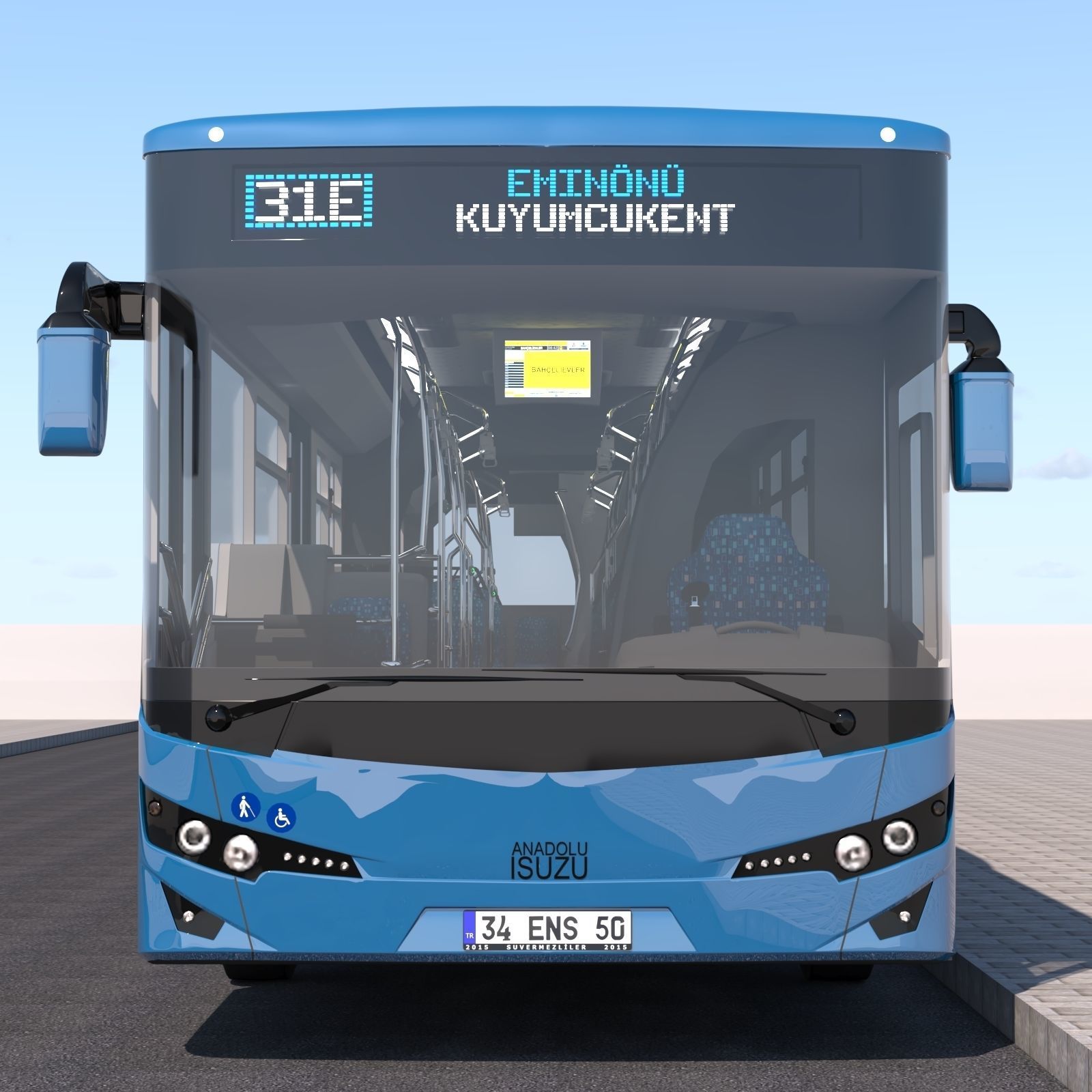 Isuzu Citiport 18 CNG 3D model | CGTrader