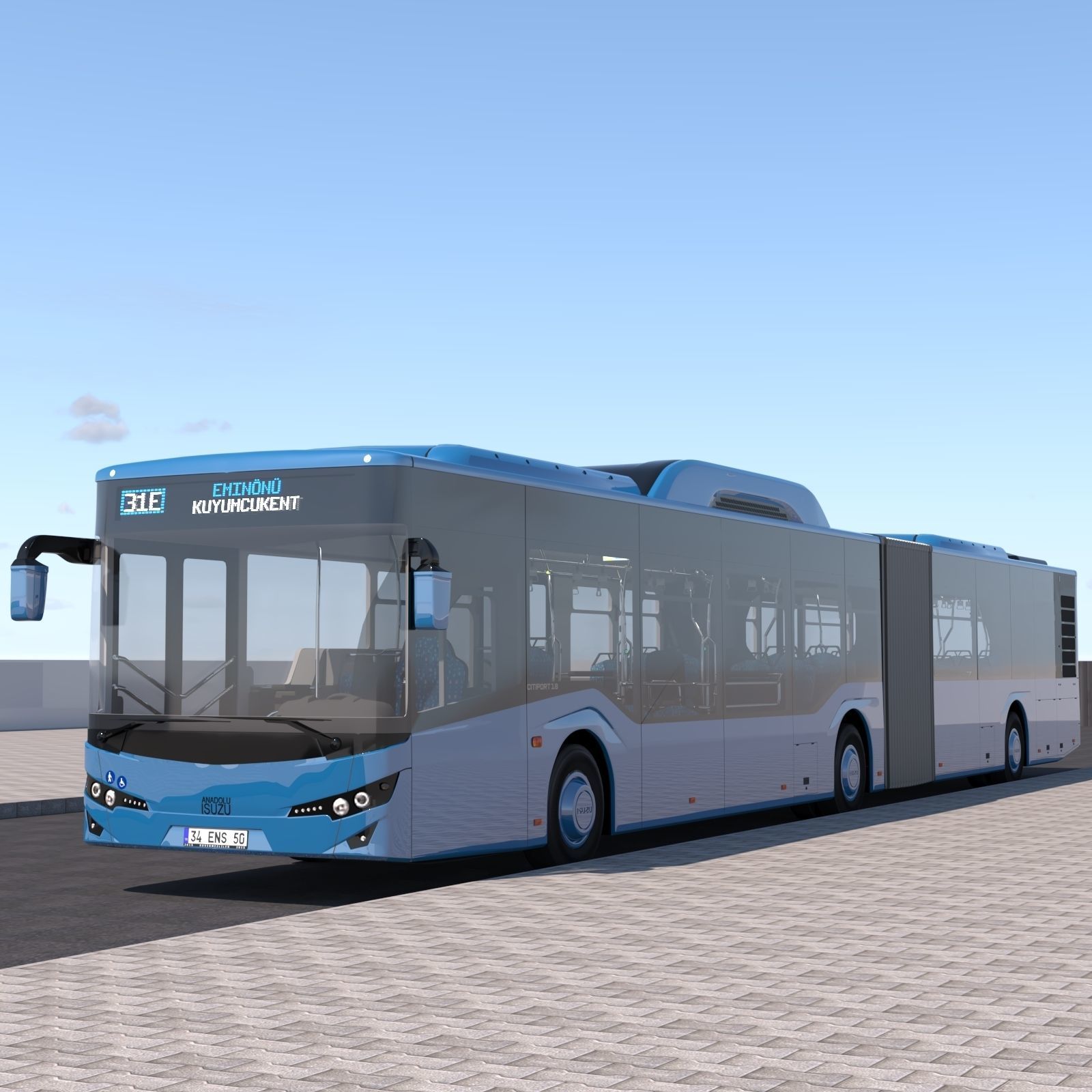 Isuzu Citiport 18 CNG 3D model | CGTrader