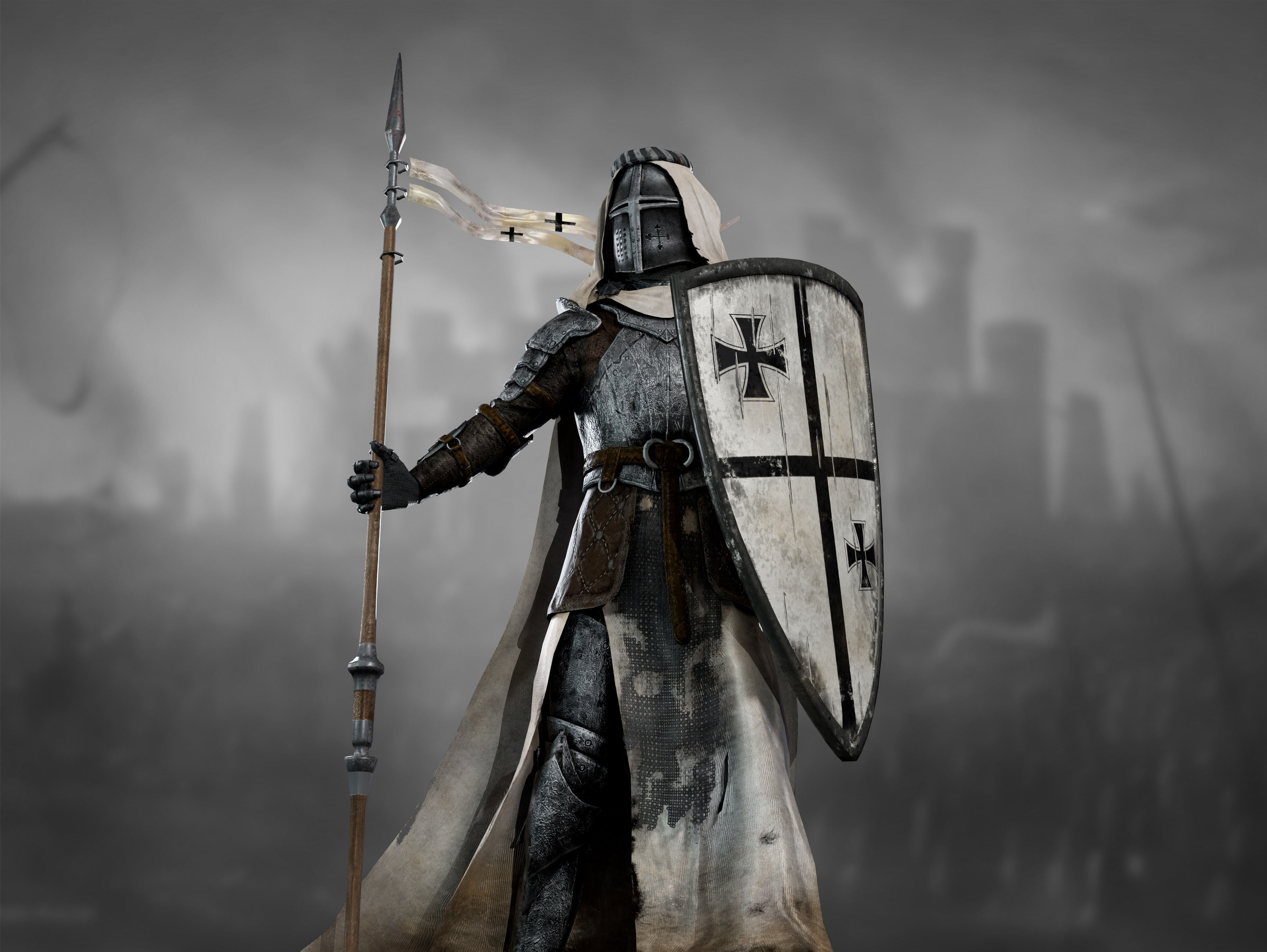 3D model Teutonic Knight VR / AR / low-poly | CGTrader