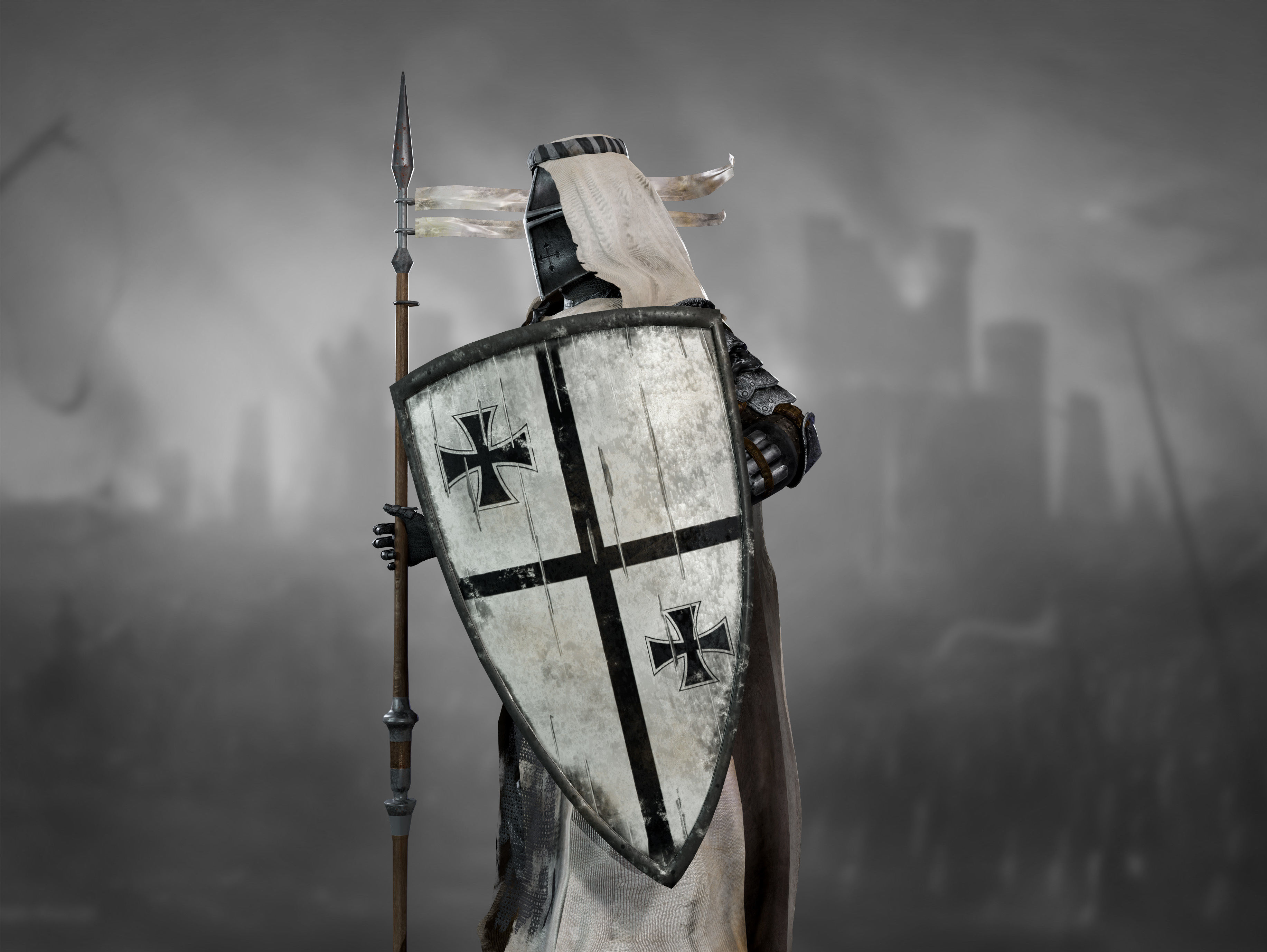 3D model Teutonic Knight VR / AR / low-poly | CGTrader