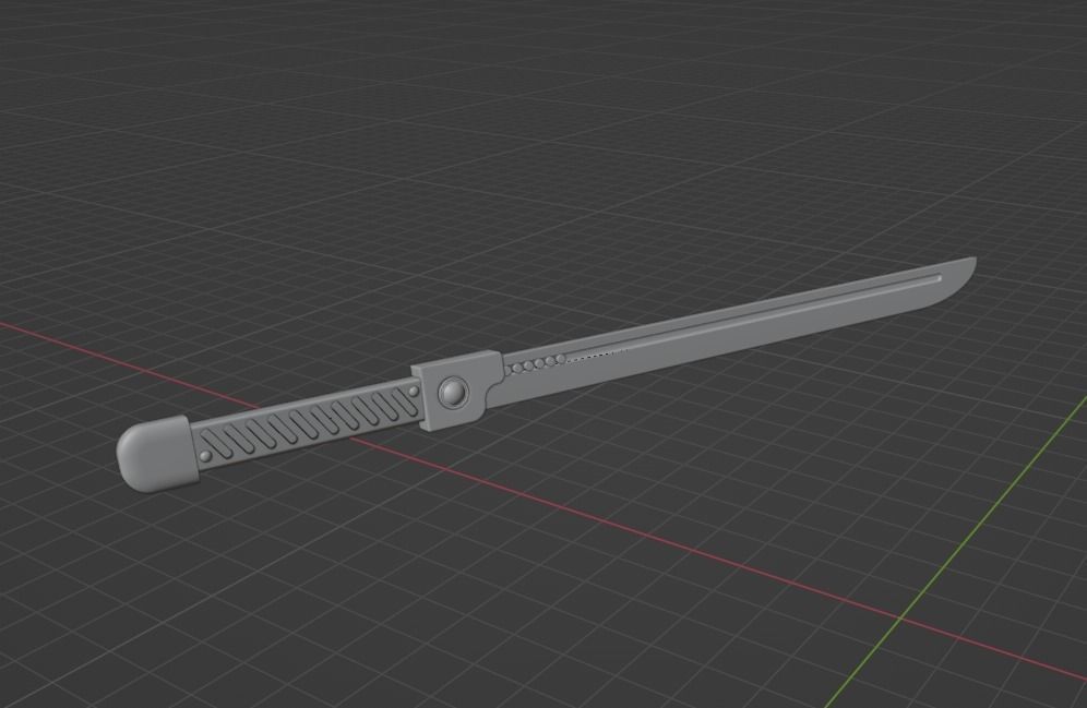 Retro Futuristic Sword 3D model | CGTrader