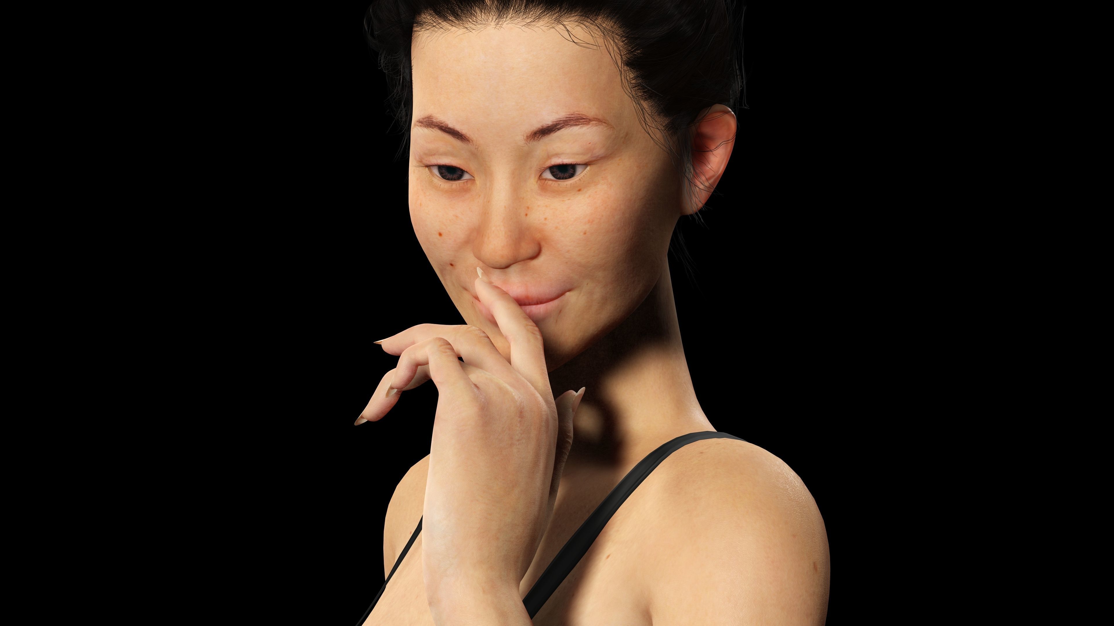 3D model Ayame - The Unyielding Samurai VR / AR / low-poly | CGTrader