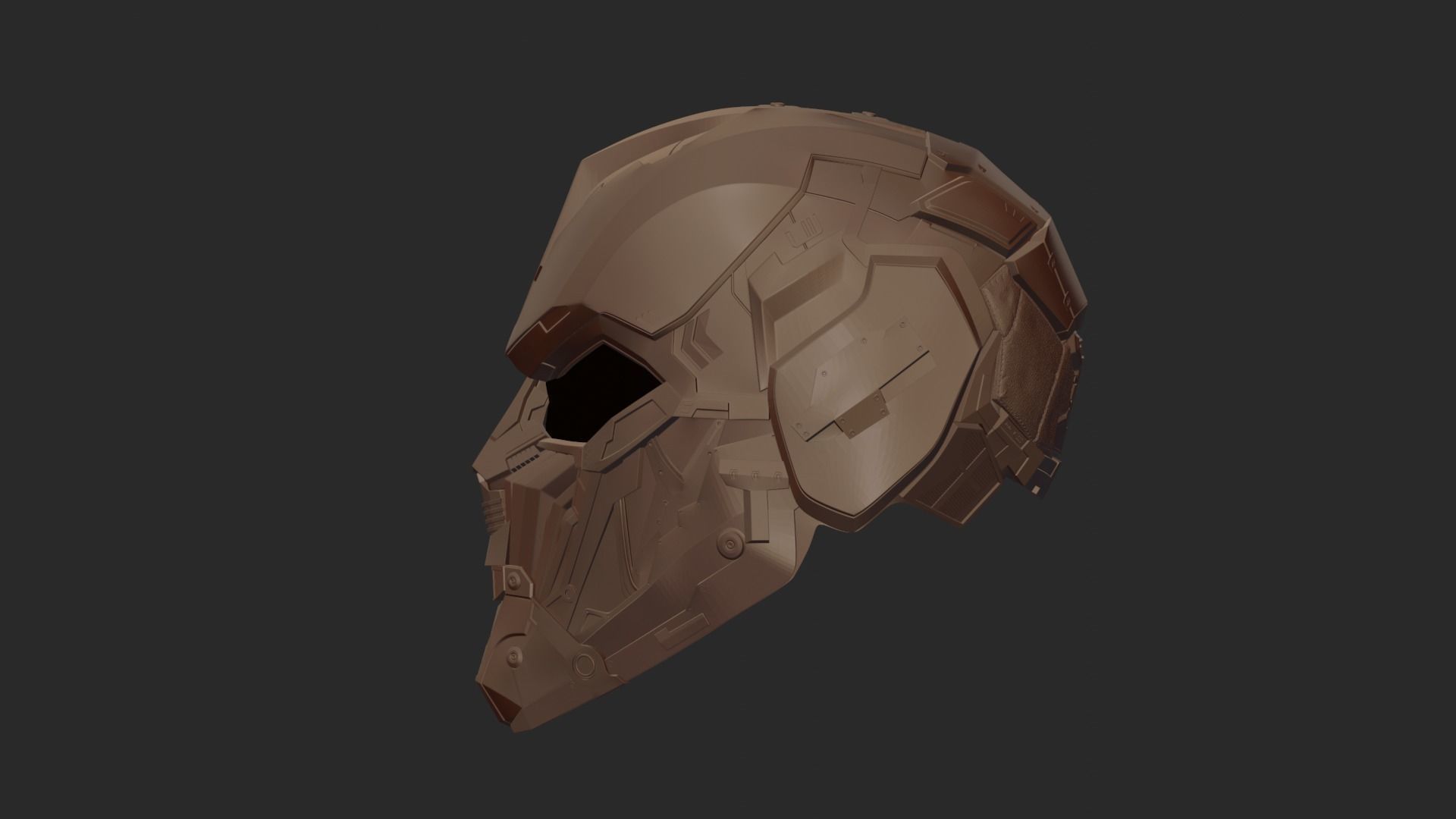 HI-TECH SCI-FI ORACLE HELMET PRINTABLE VERSION STL 3D model 3D ...