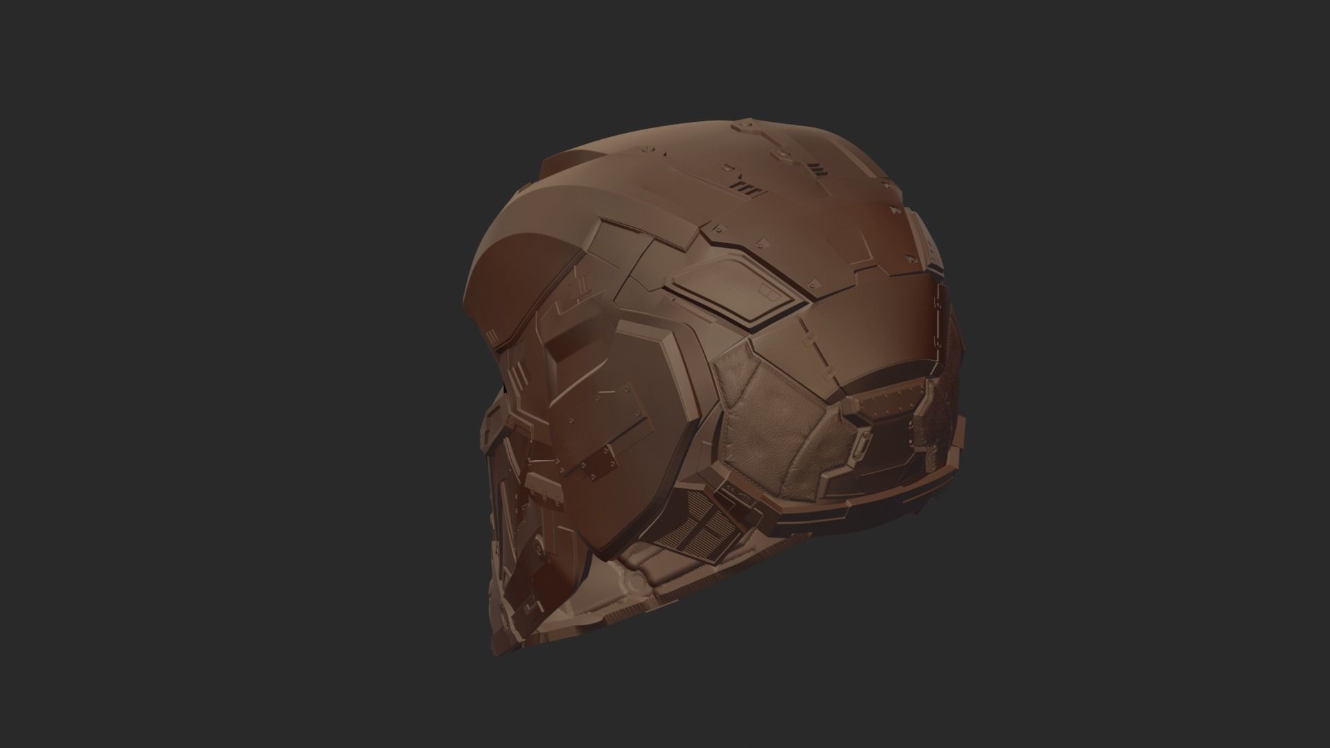 HI-TECH SCI-FI ORACLE HELMET PRINTABLE VERSION STL 3D model 3D ...