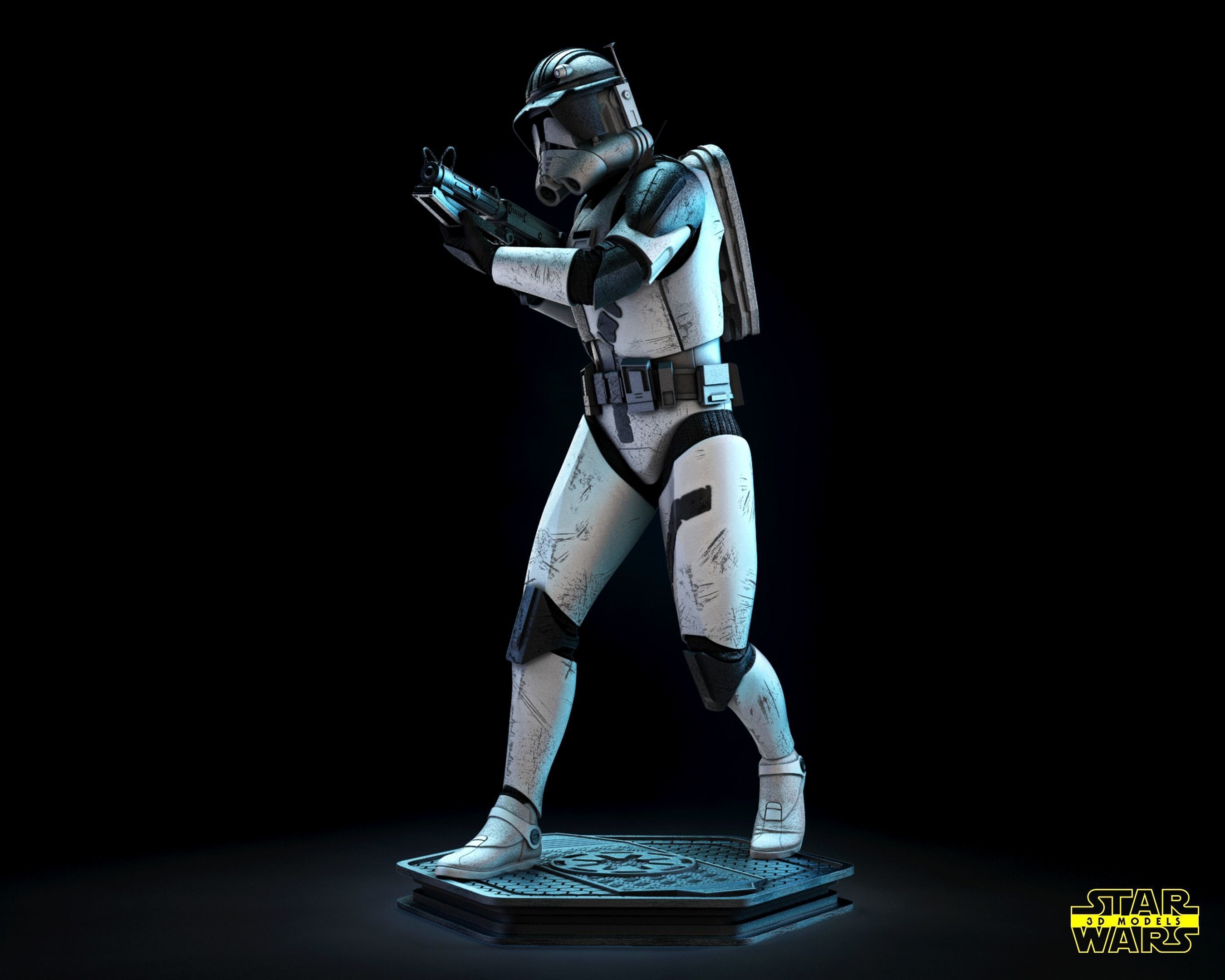 Cody Sculpture Star Wars 3D Models Ready for 3D printing 3D model 3D ...