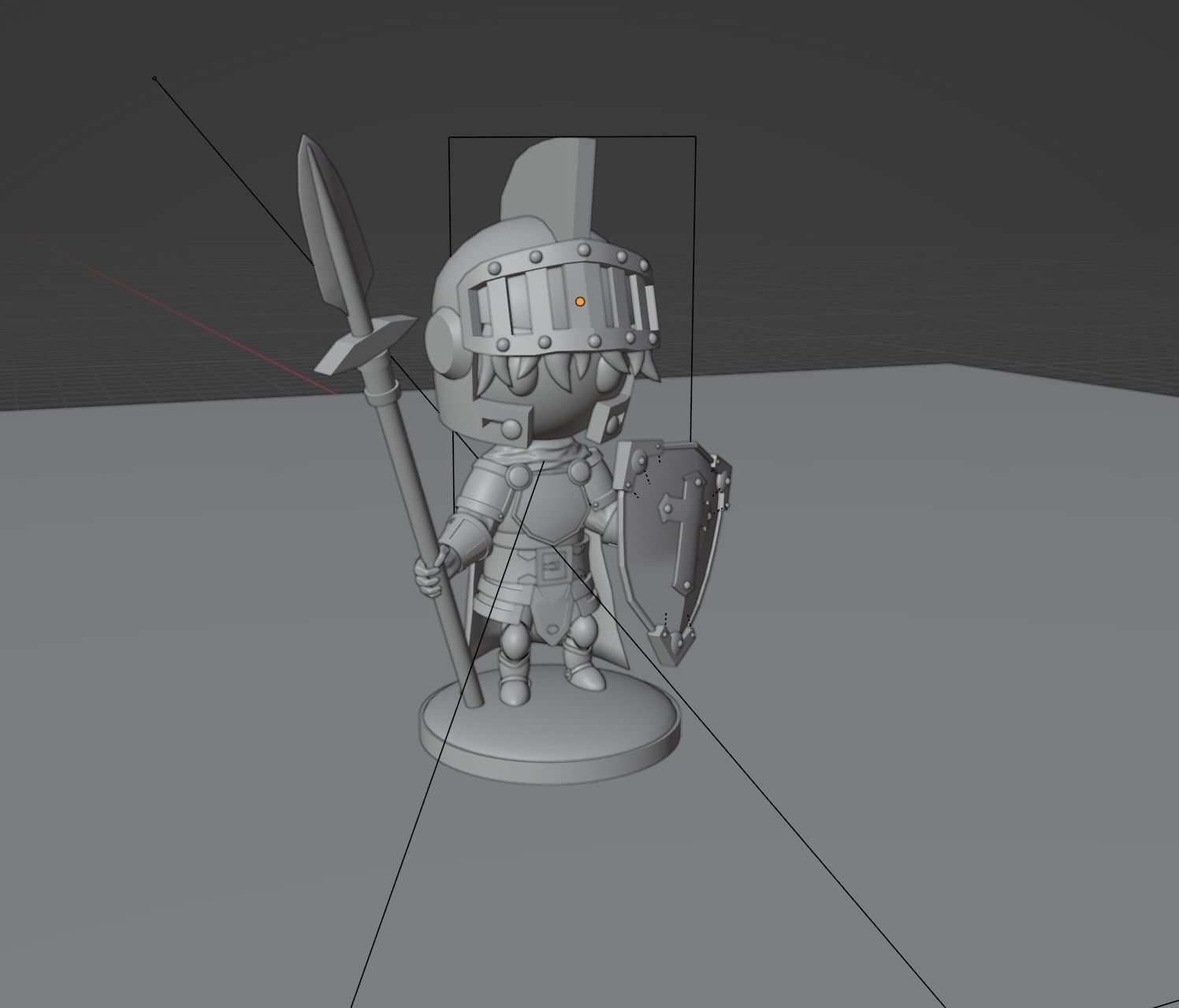 3D model Low-poly 3D model Chibi Knight VR / AR / low-poly | CGTrader
