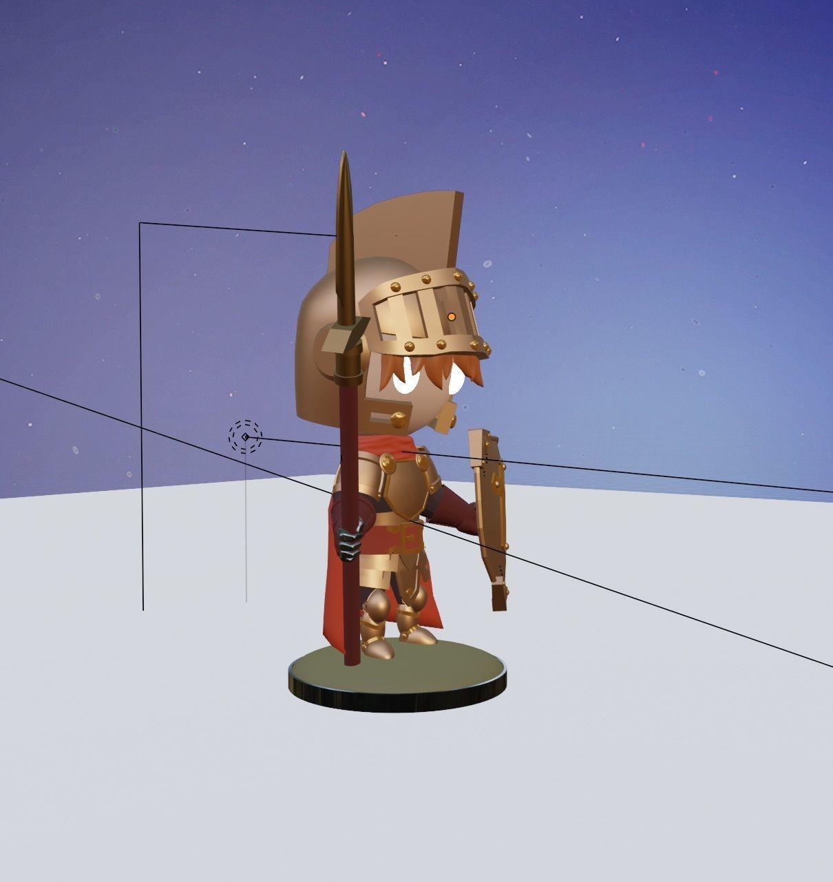3D model Low-poly 3D model Chibi Knight VR / AR / low-poly | CGTrader