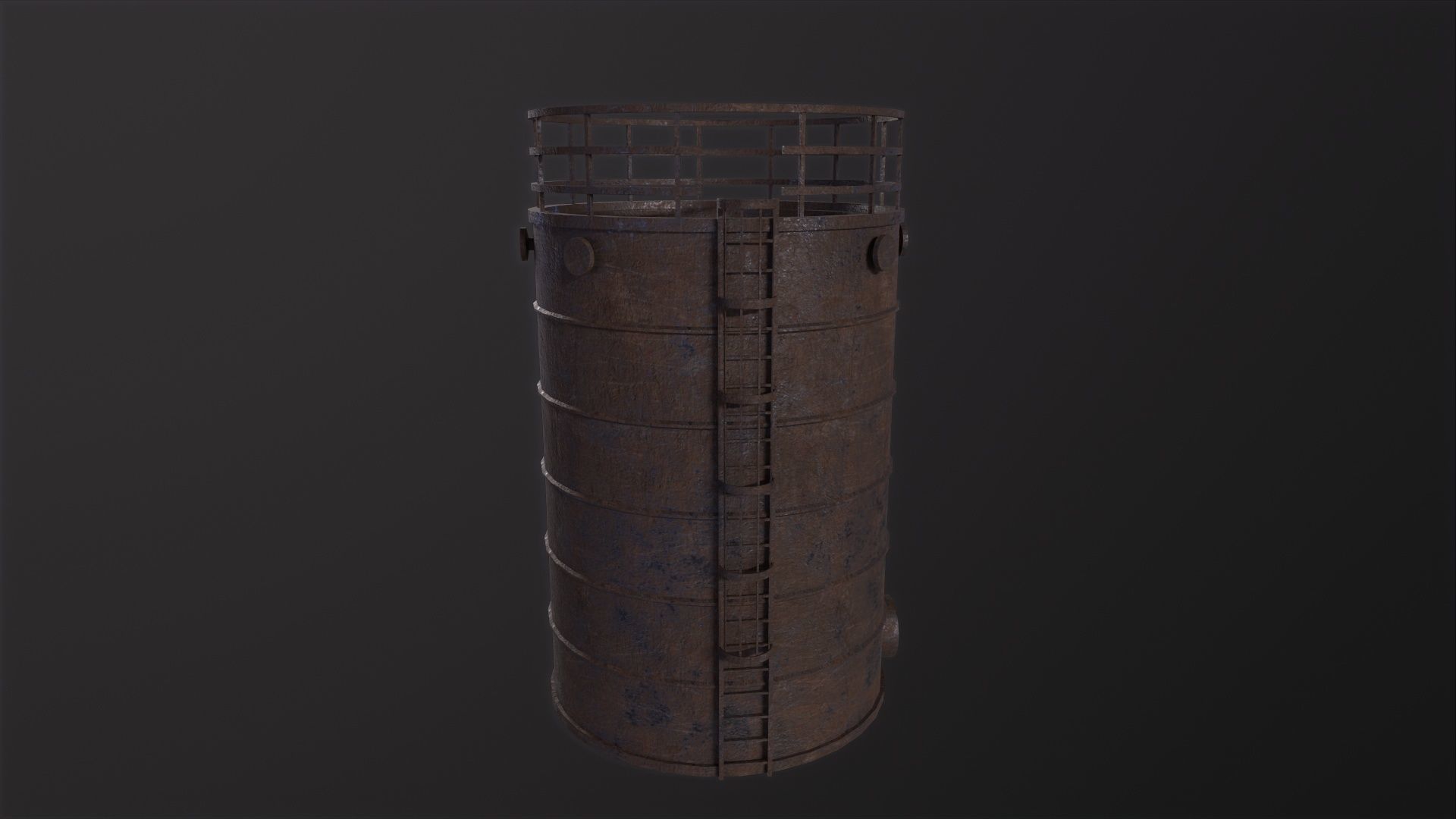 3D model Rusted Tank storage 3D Model VR / AR / low-poly | CGTrader